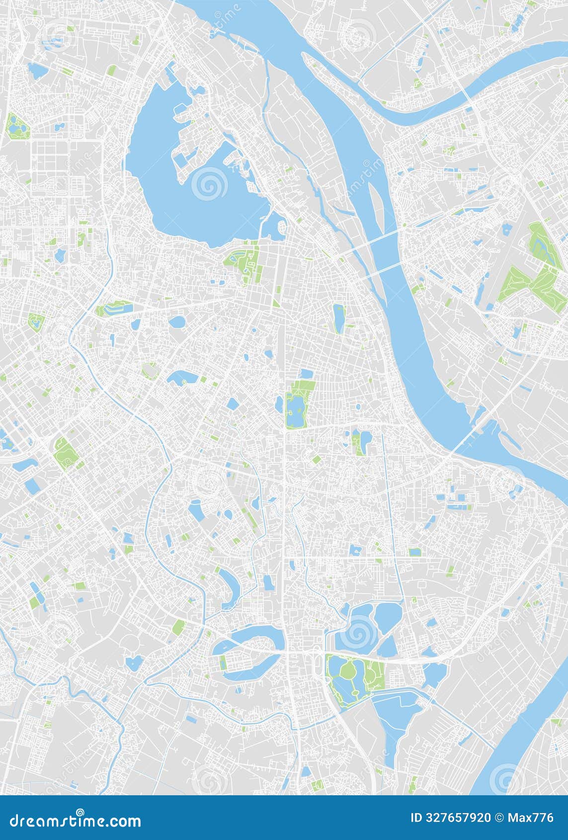 City Map Hanoi, Color Detailed Plan, Vector Illustration Stock ...