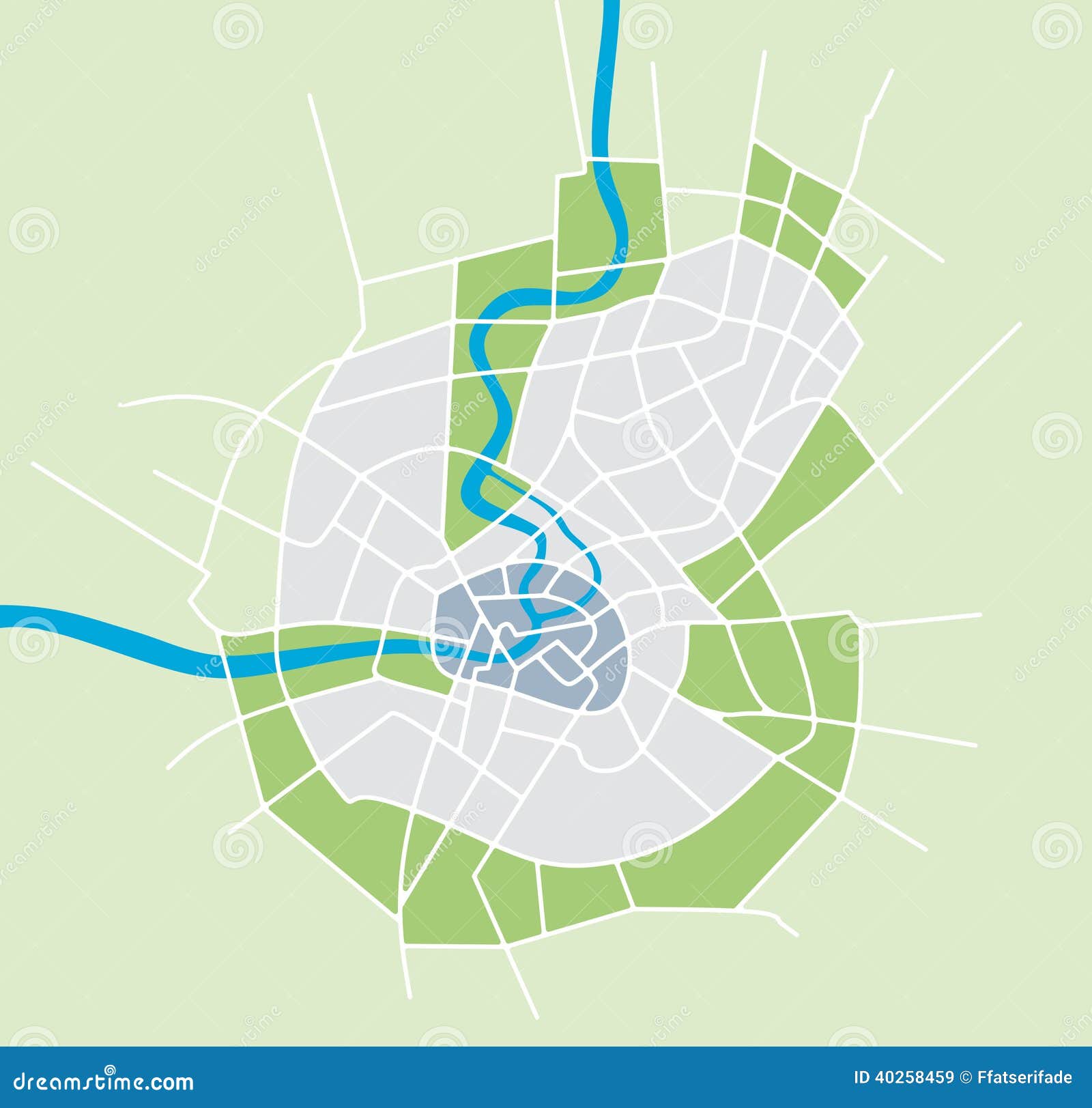 Simplified Map Of The City Of Dubai Aerial View Royalty-Free Stock ...