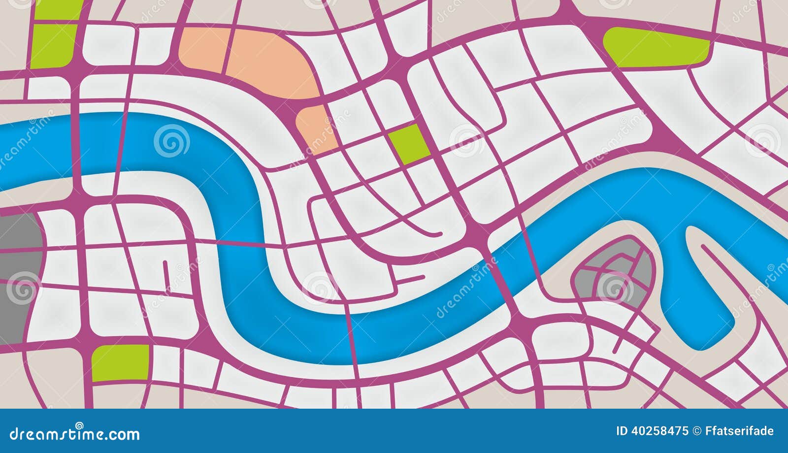 City map stock illustration. Illustration of metaphor - 40258475