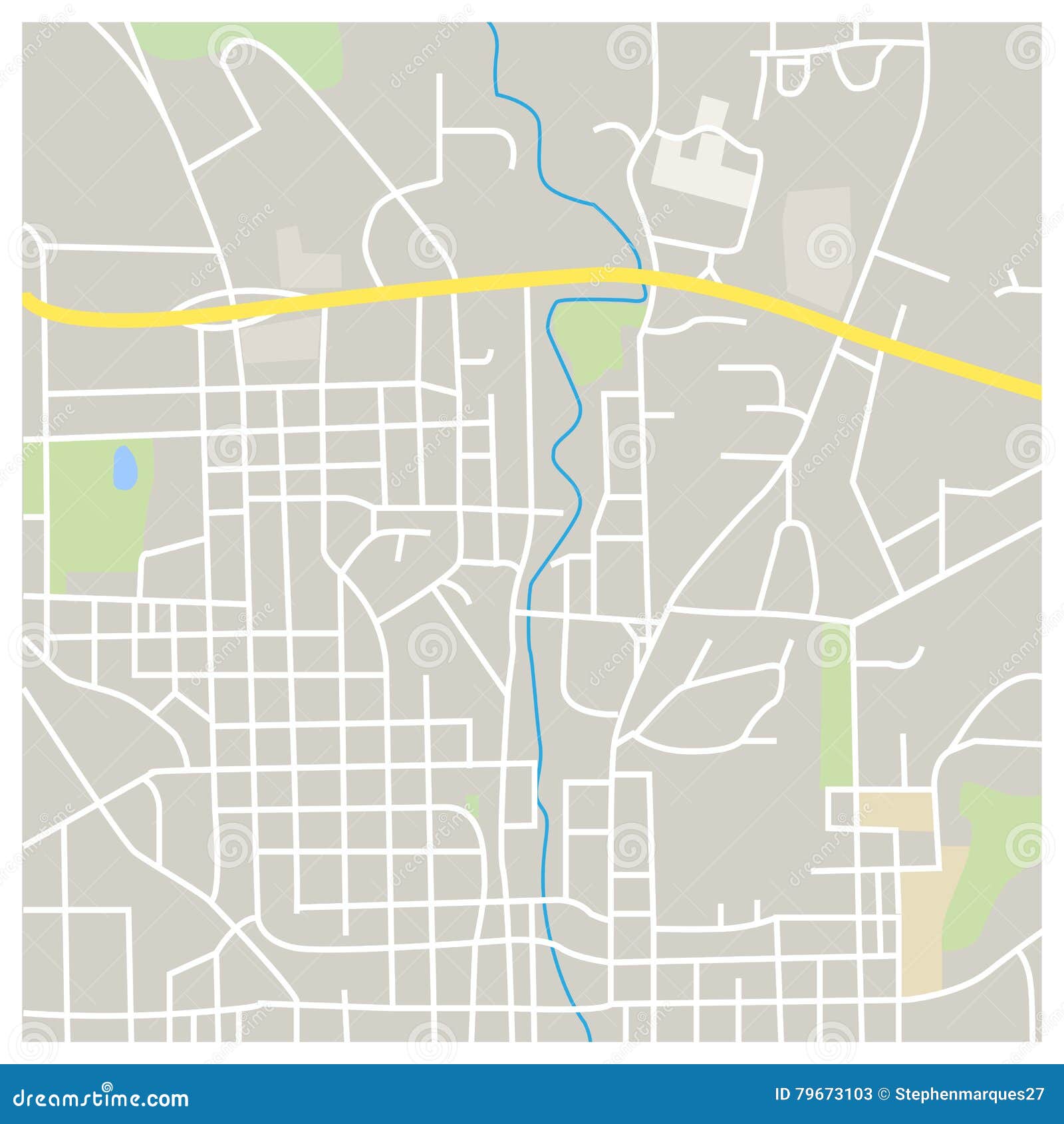 City Map Illustration stock illustration. Illustration of abstract ...