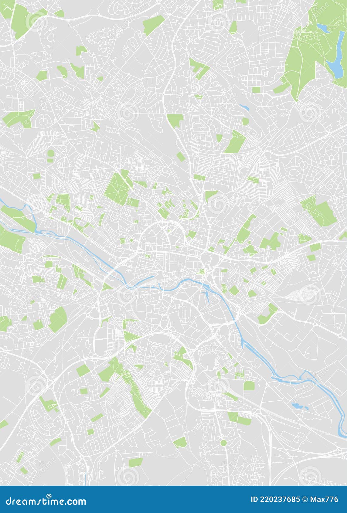 City Map Leeds, Color Detailed Plan, Vector Illustration Stock Vector ...