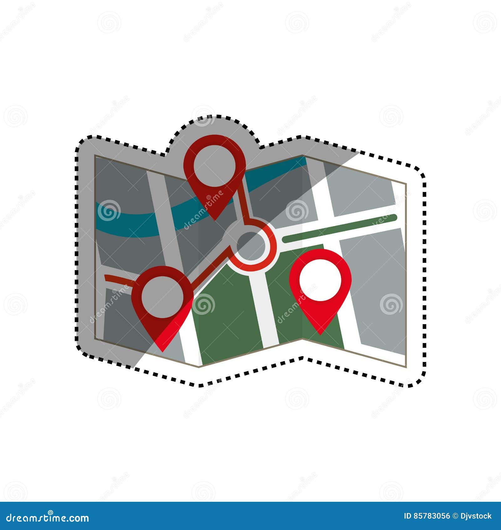 City map location stock illustration. Illustration of sign - 85783056