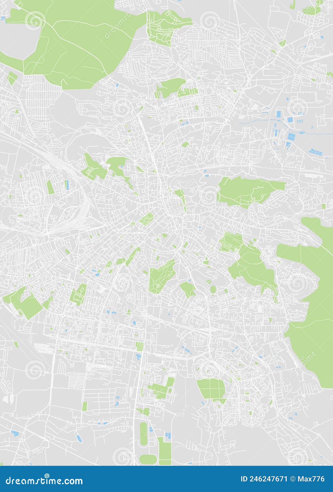 City Map Lviv, Color Detailed Plan, Vector Illustration Stock Vector ...