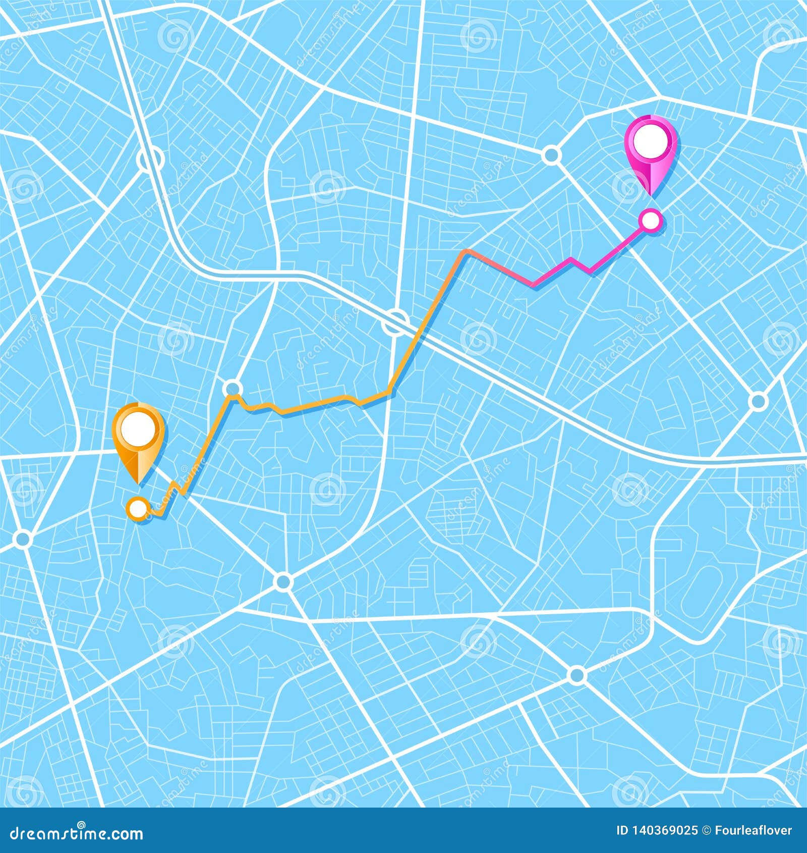 City map navigation stock vector. Illustration of infographic - 140369025