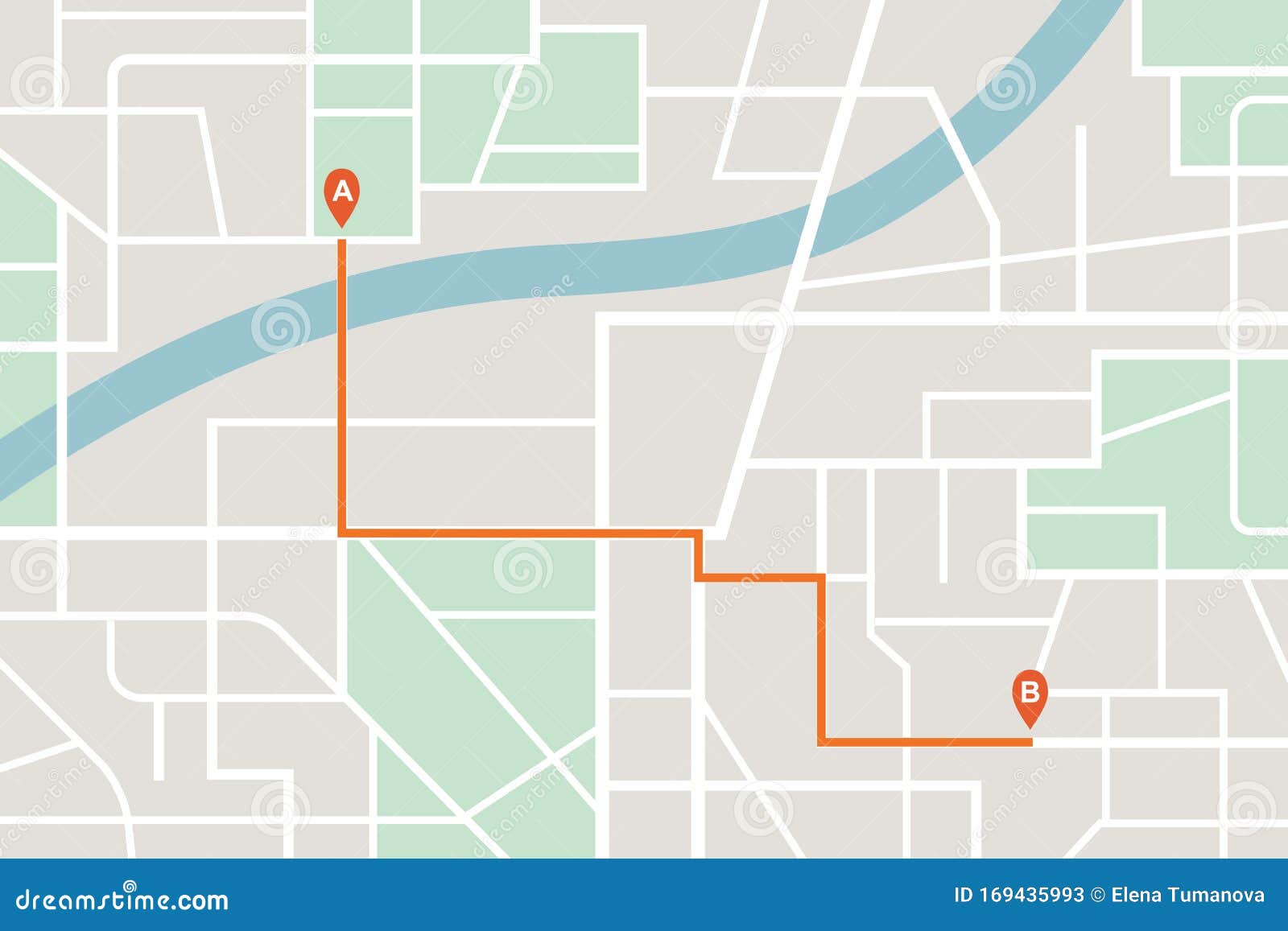 Navigation Route On Map Stock Image | CartoonDealer.com #31914295