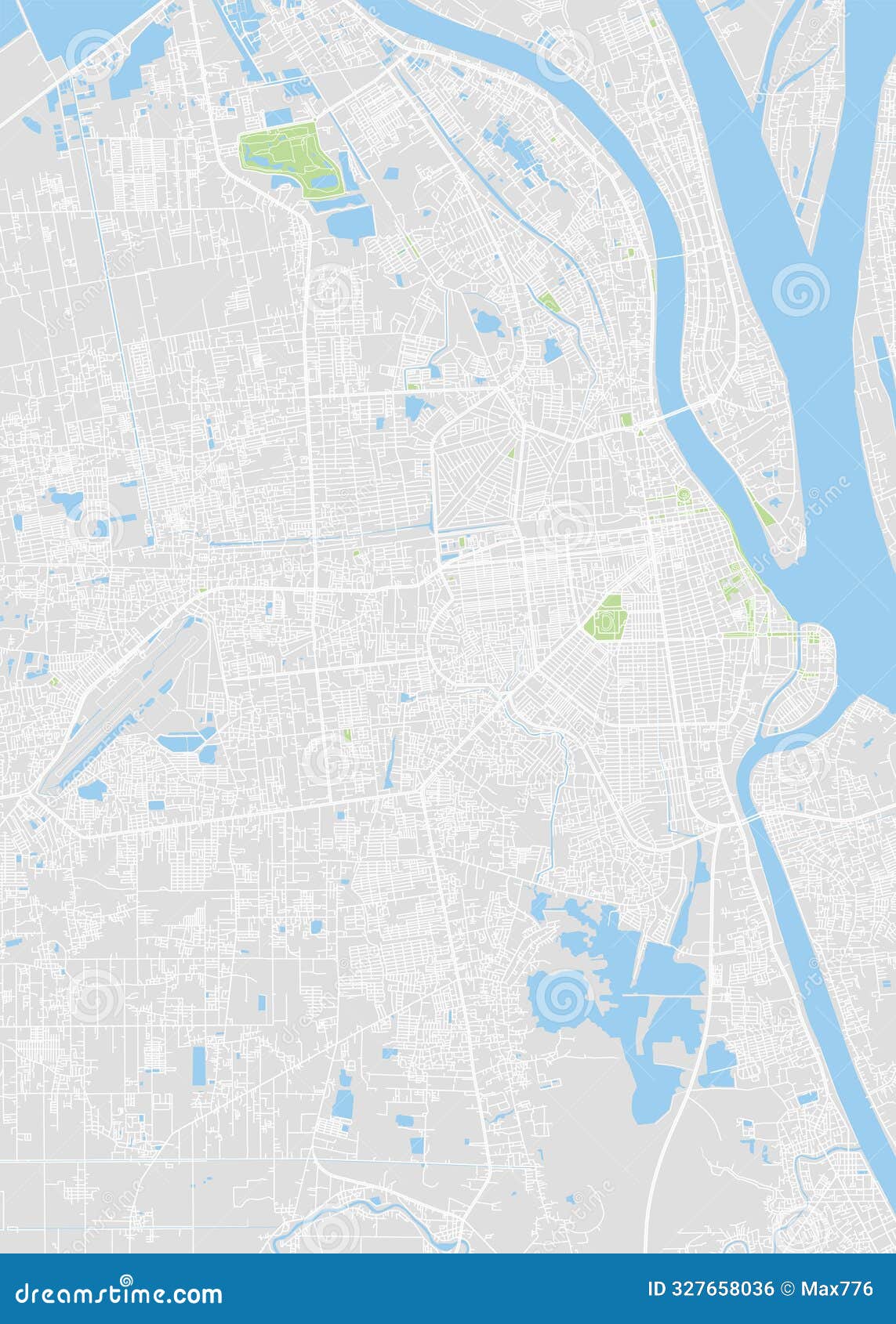 City Map Phnom Penh, Color Detailed Plan, Vector Illustration Stock ...