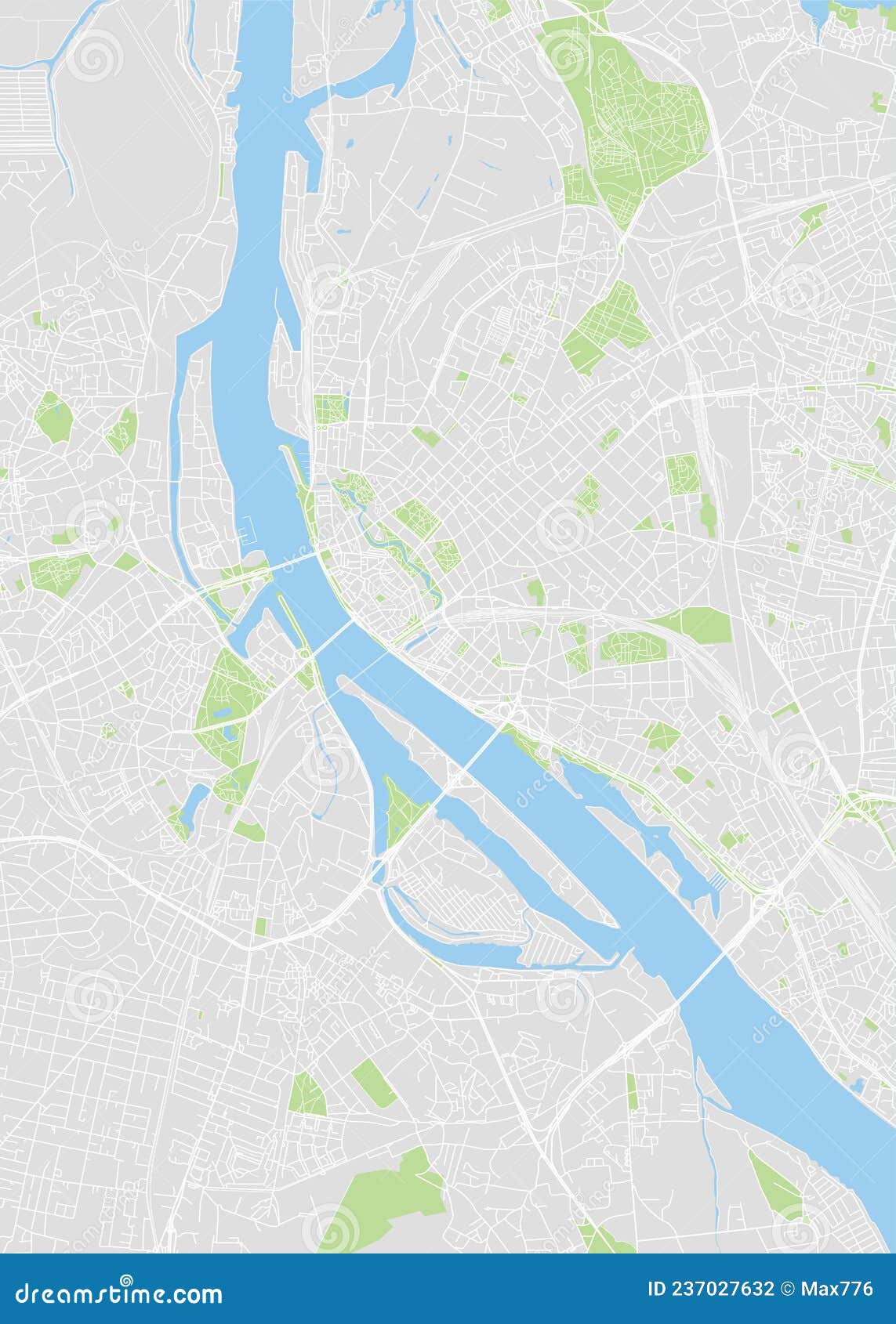 City Map Riga, Color Detailed Plan, Vector Illustration Stock Vector ...