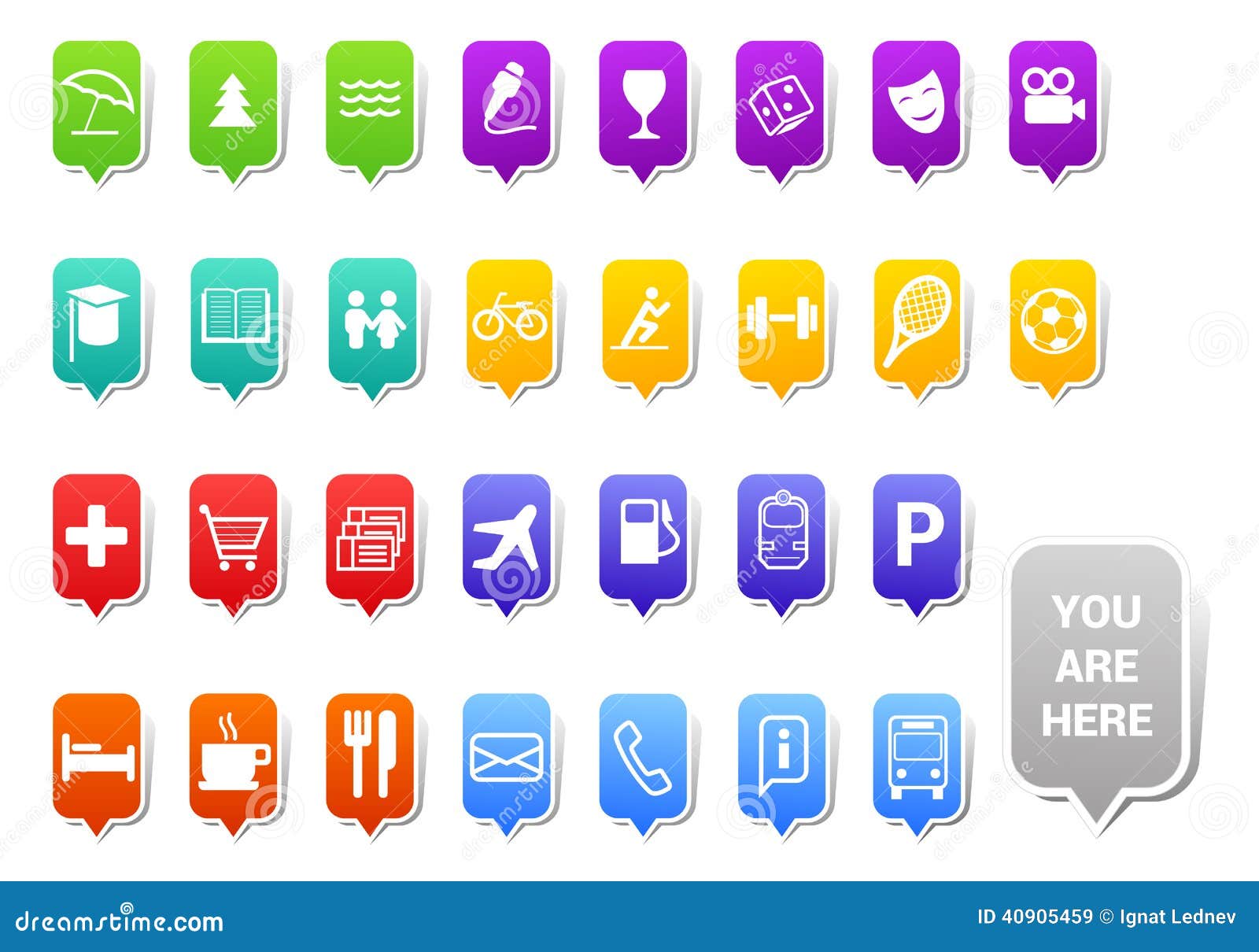 City map tags stock vector. Illustration of caffe, bank - 40905459