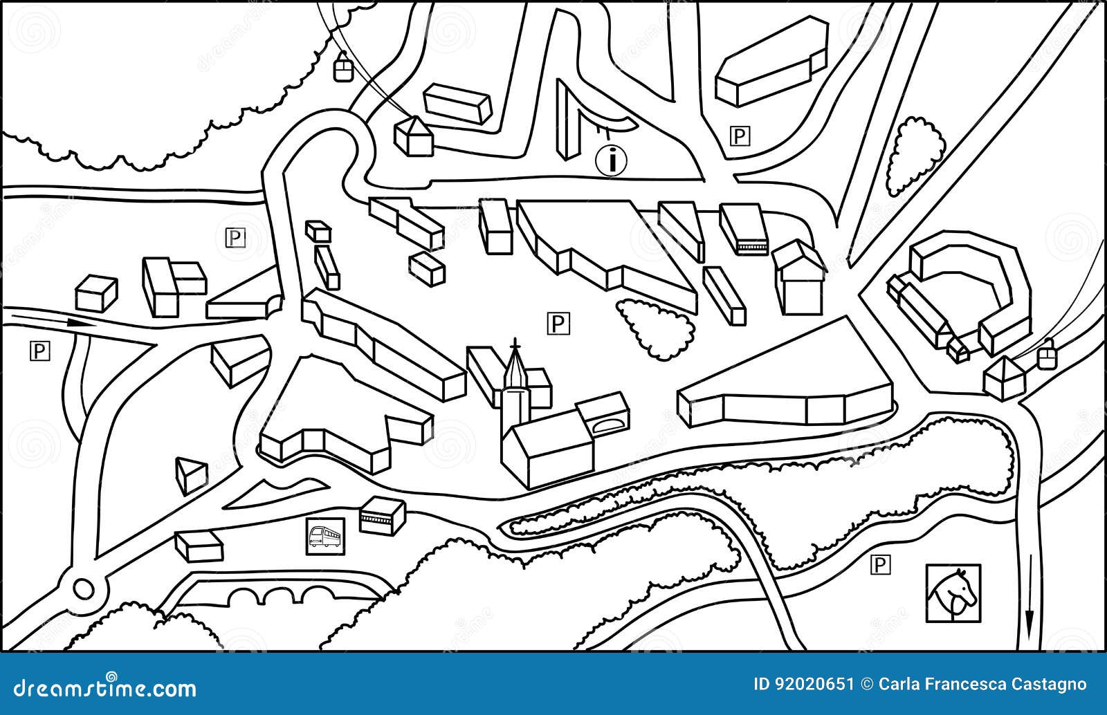 City Streets Coloring Pages Sketch Coloring Page