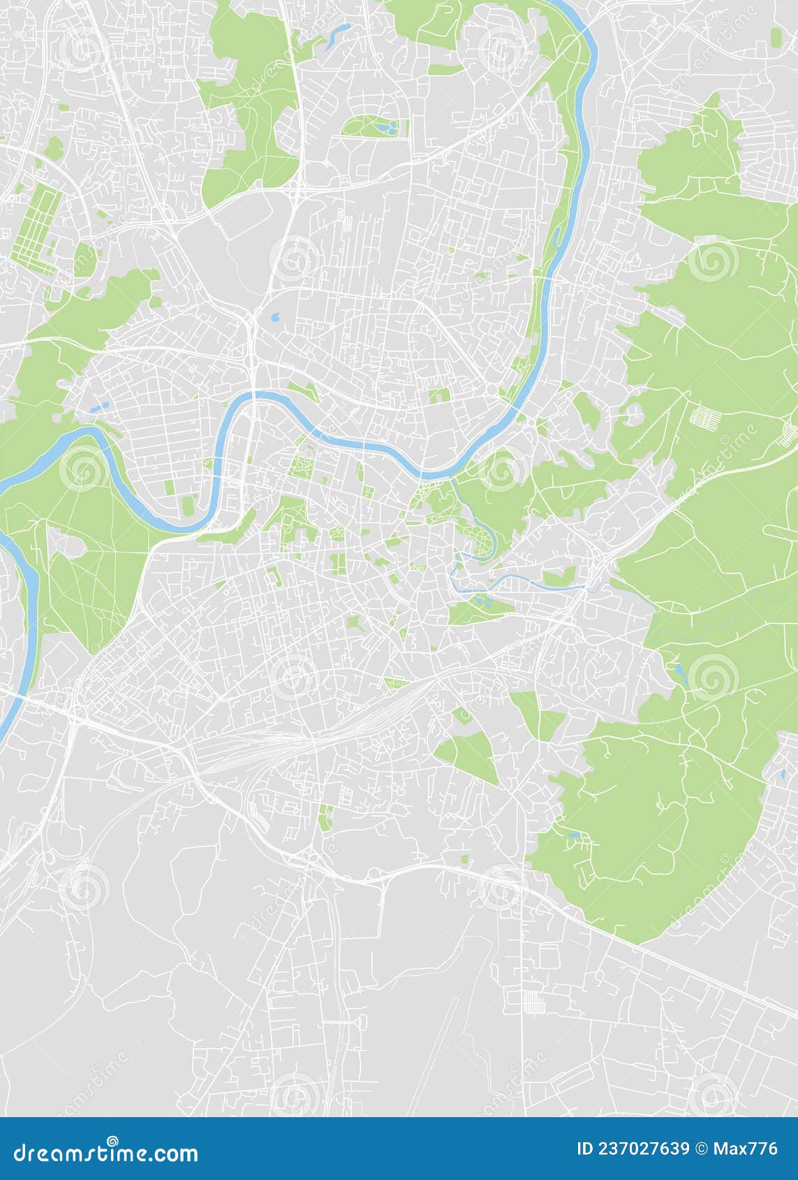City Map Vilnius, Color Detailed Plan, Vector Illustration Stock Vector ...