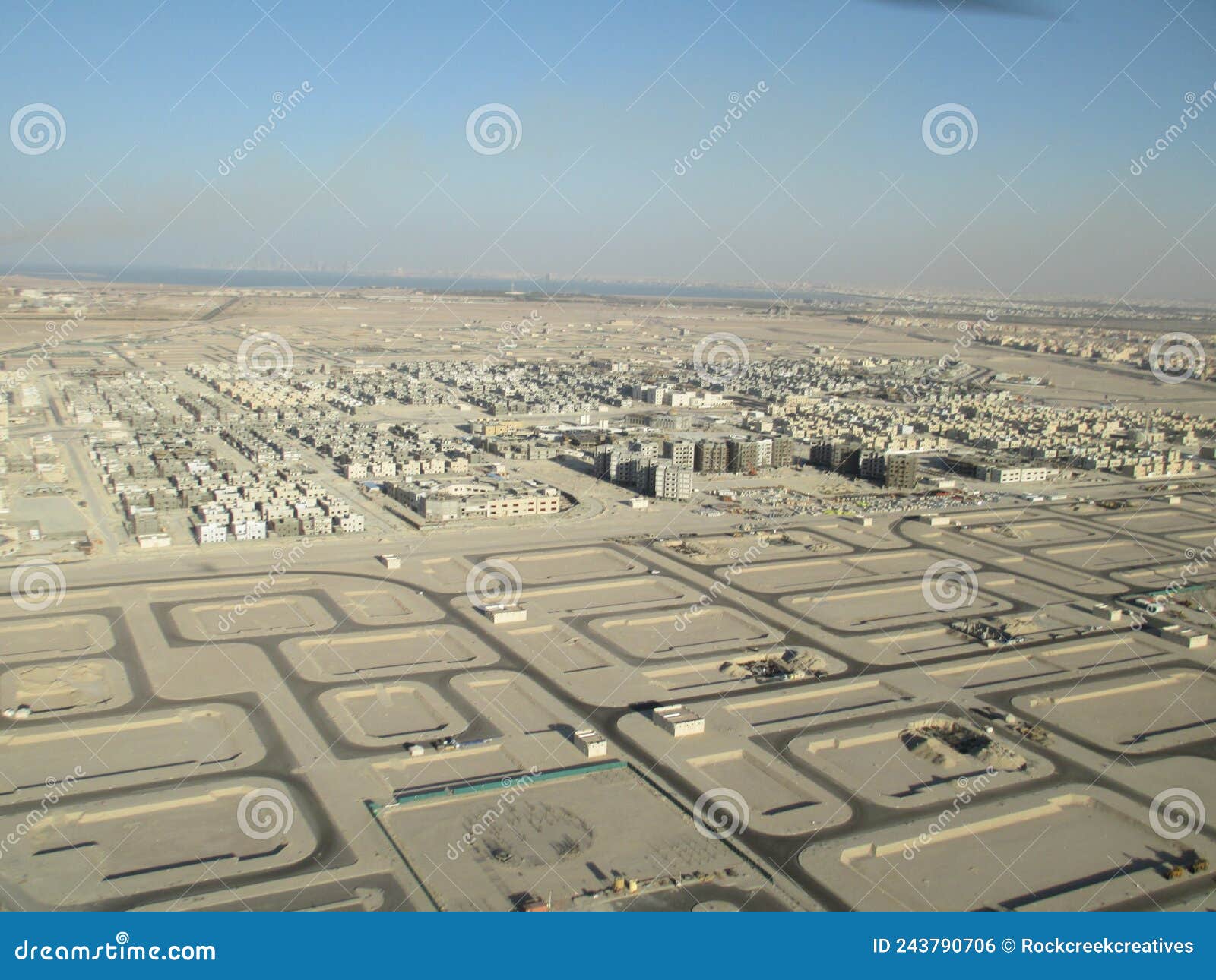 City Master Plan Building - New City in the Desert Stock Photo - Image ...