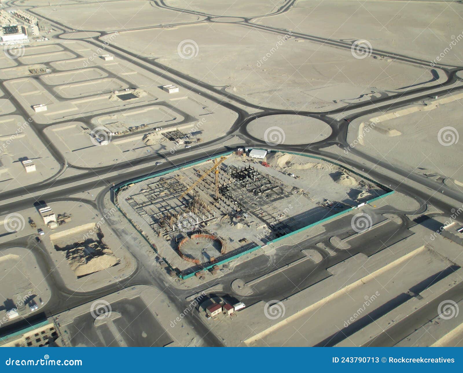 City Master Plan Building - New City in the Desert Stock Image - Image ...