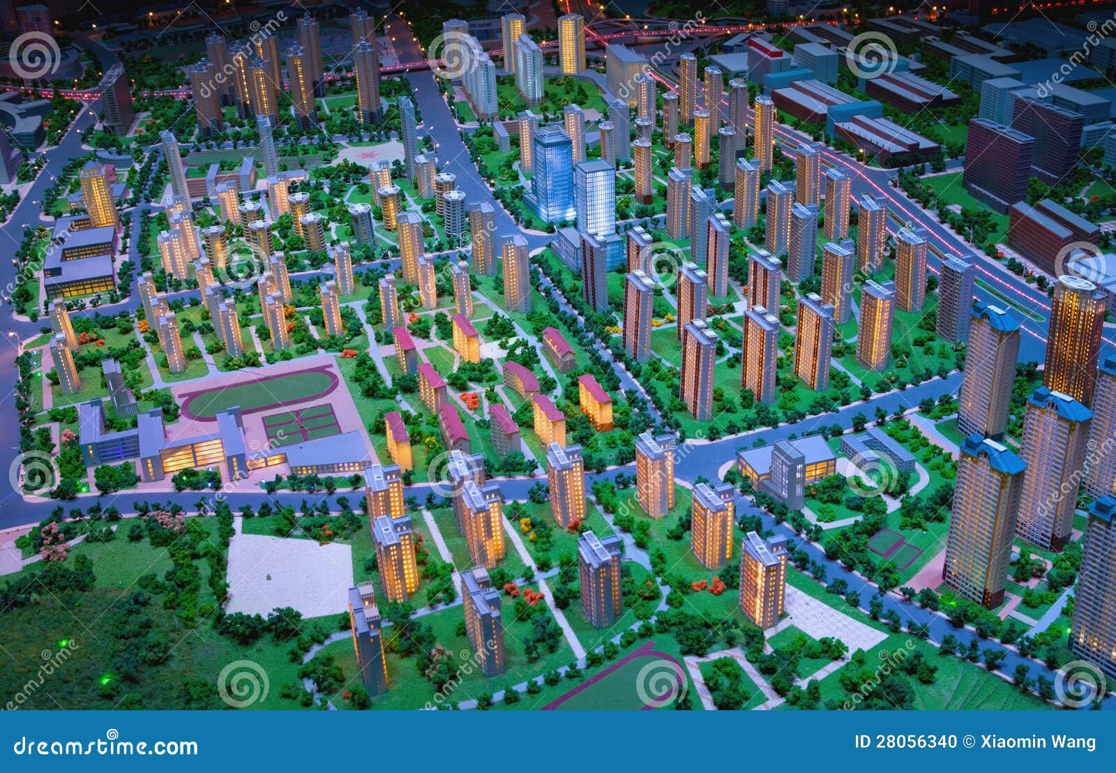 City model stock photo. Image of realization, paperwork - 28056340
