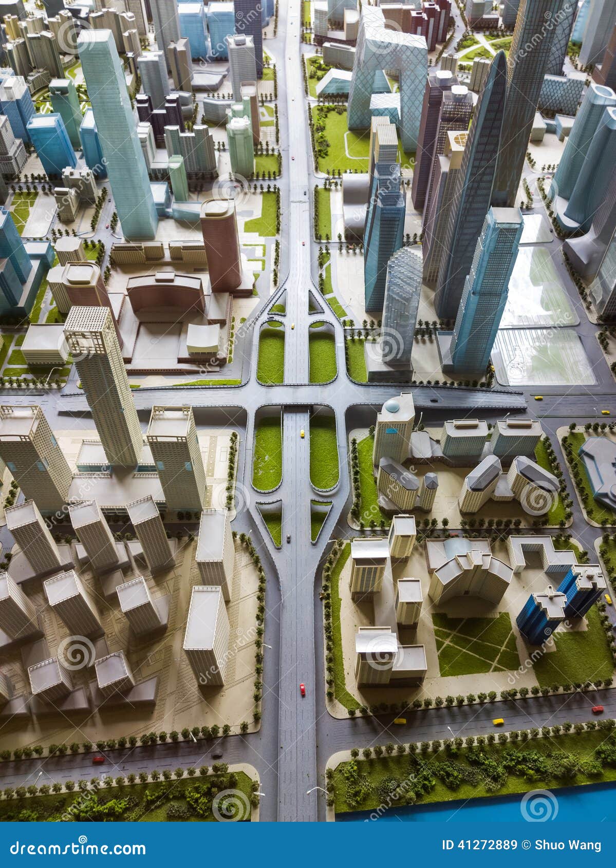 City model stock image. Image of house, cloverleaf, architecture - 41272889