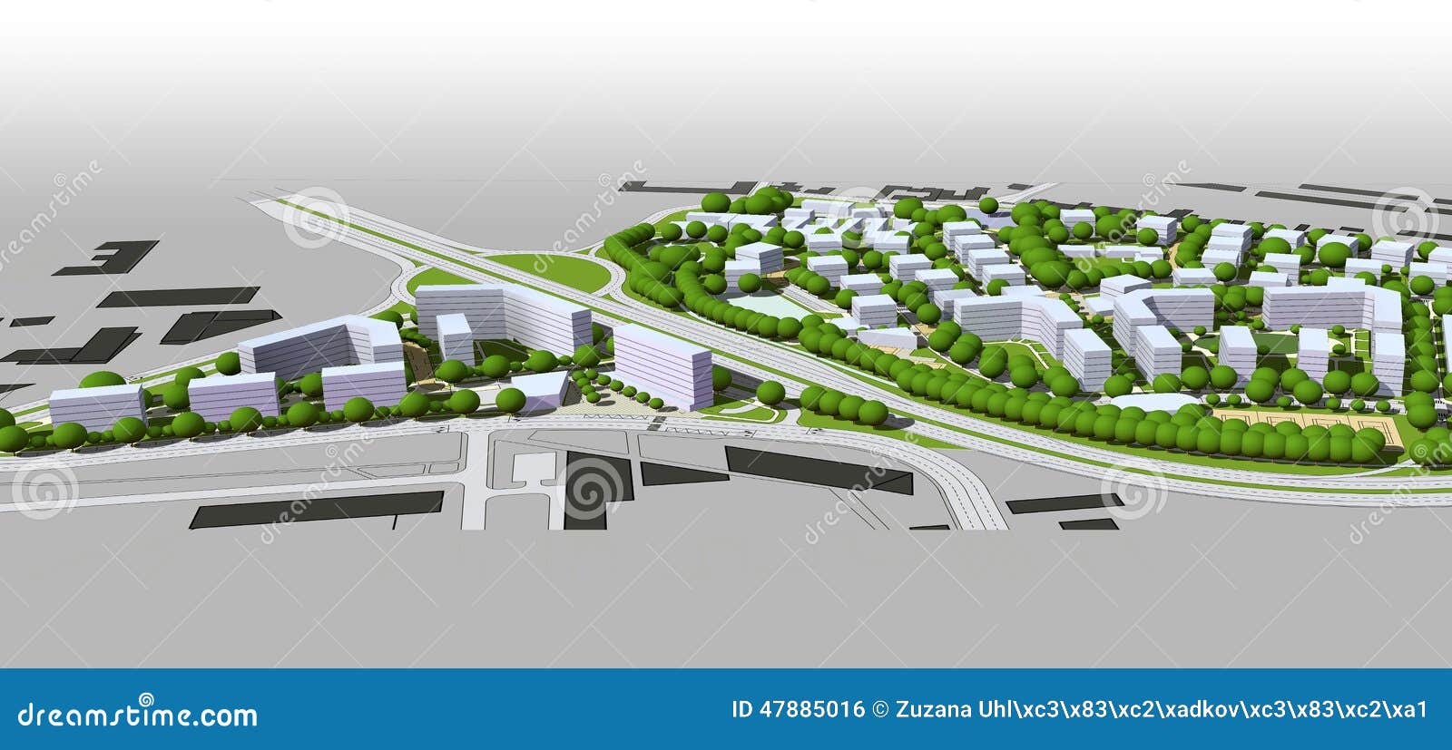 3D City Model Stock Photography | CartoonDealer.com #44029916