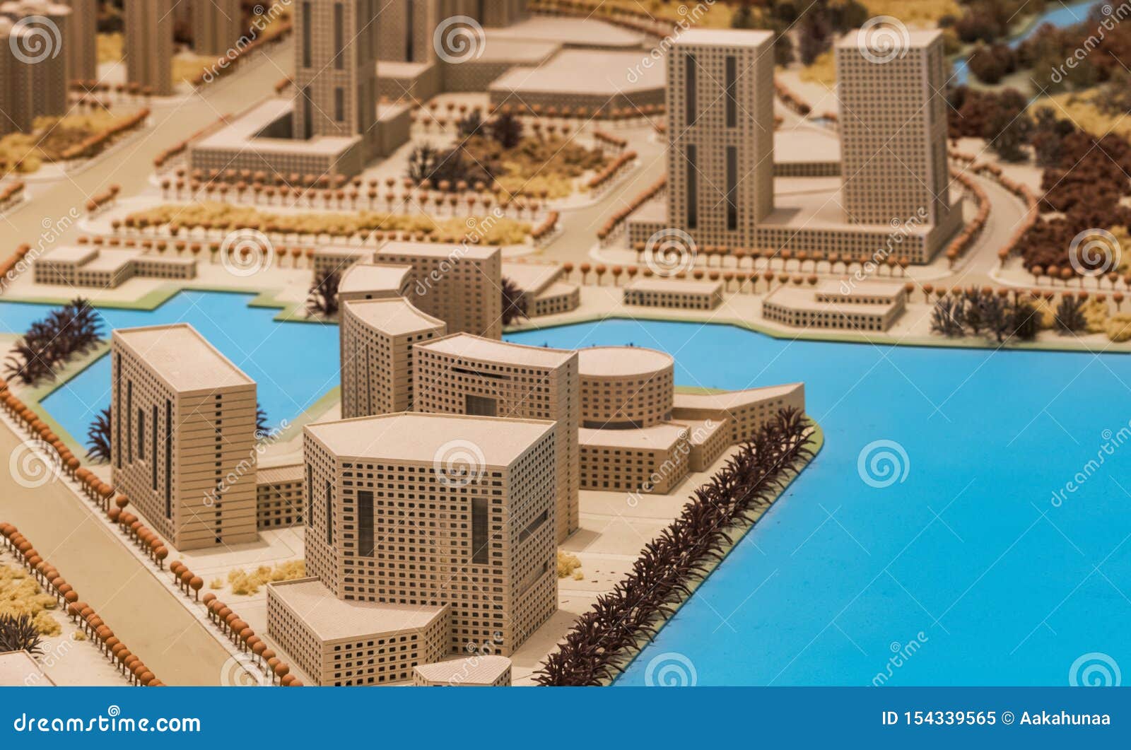 City model stock image. Image of region, aerial, modern - 154339565
