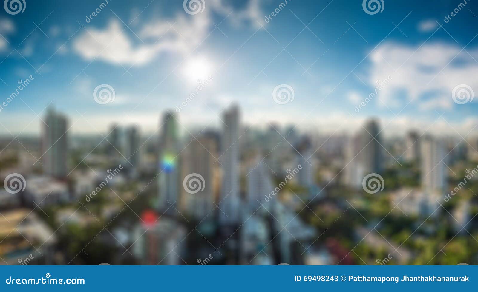 City and Modern Building Blur Background Stock Image - Image of center ...