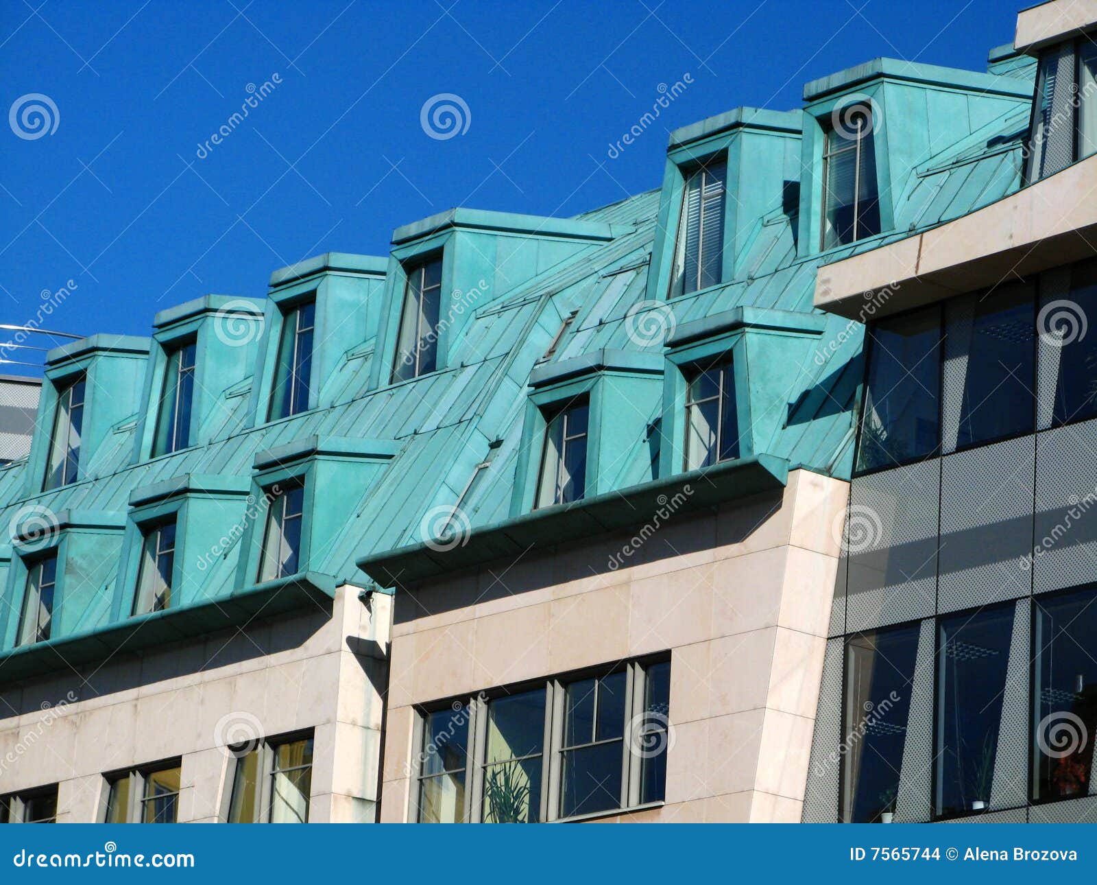 City - modern garret stock photo. Image of built, extension - 7565744