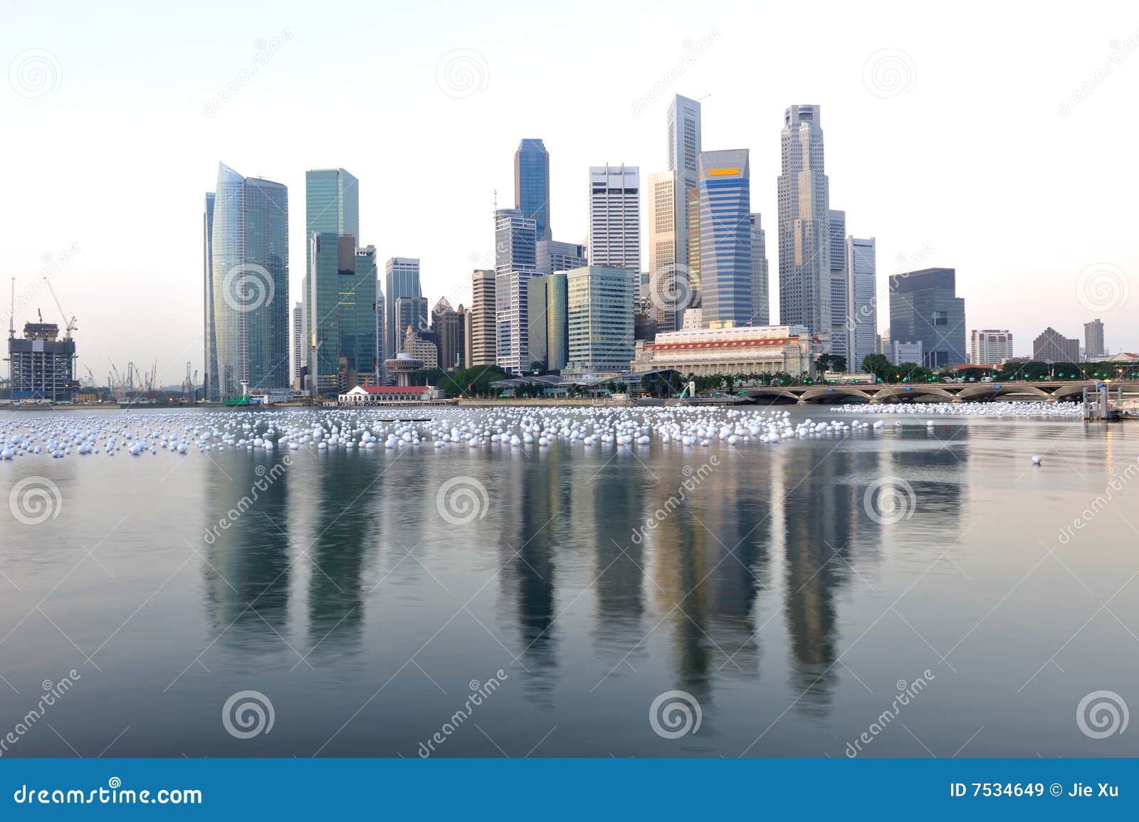 City in the morning stock image. Image of city, construction - 7534649