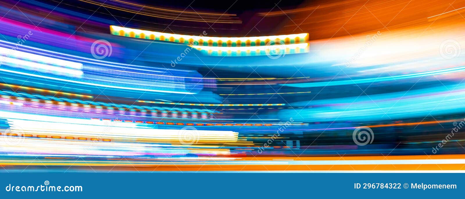 City Motion Blurred Intersection Background at Night Stock Photo ...