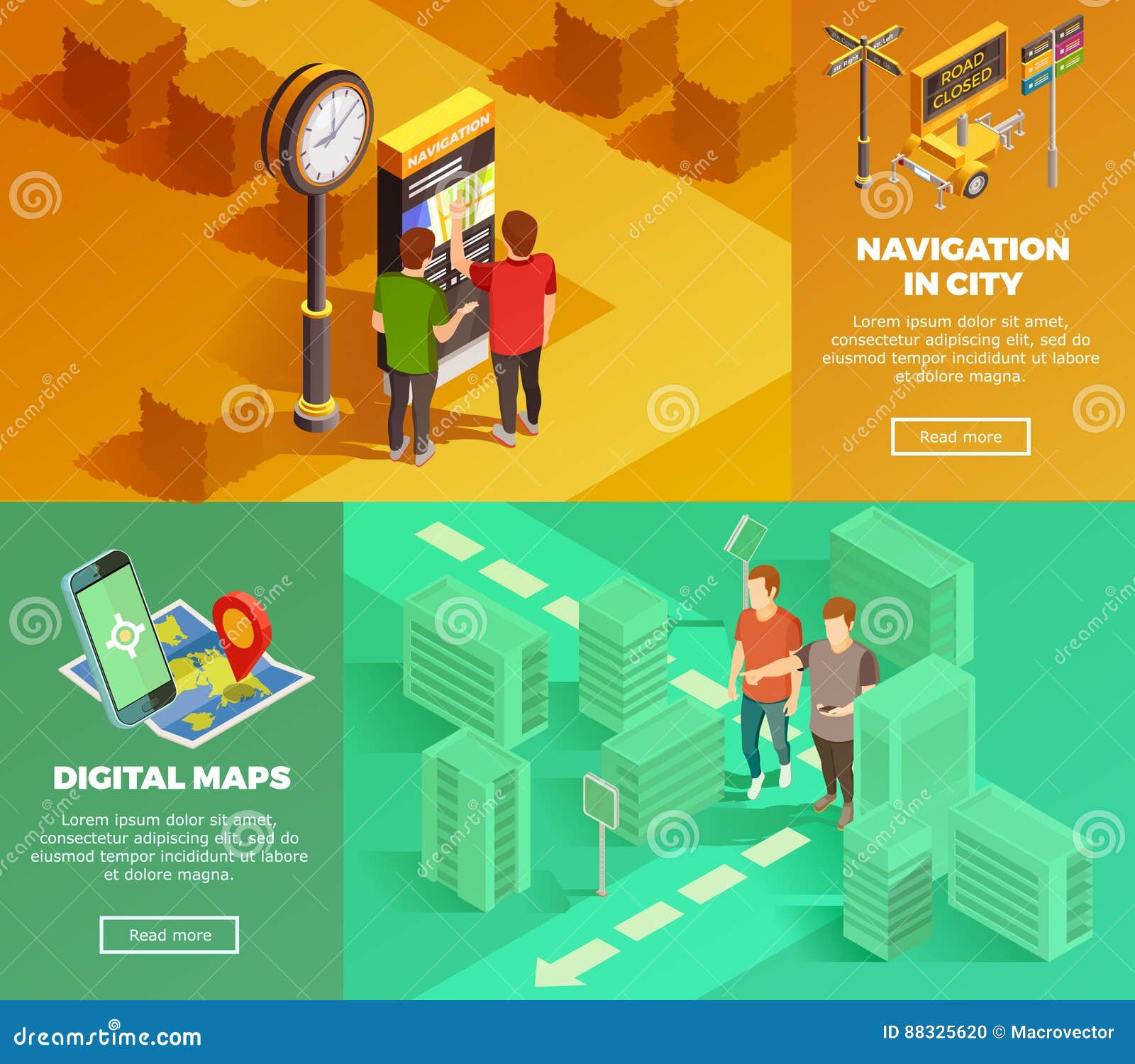 City Map Navigation Infographic. Modern Vector Interface Of Street Map ...