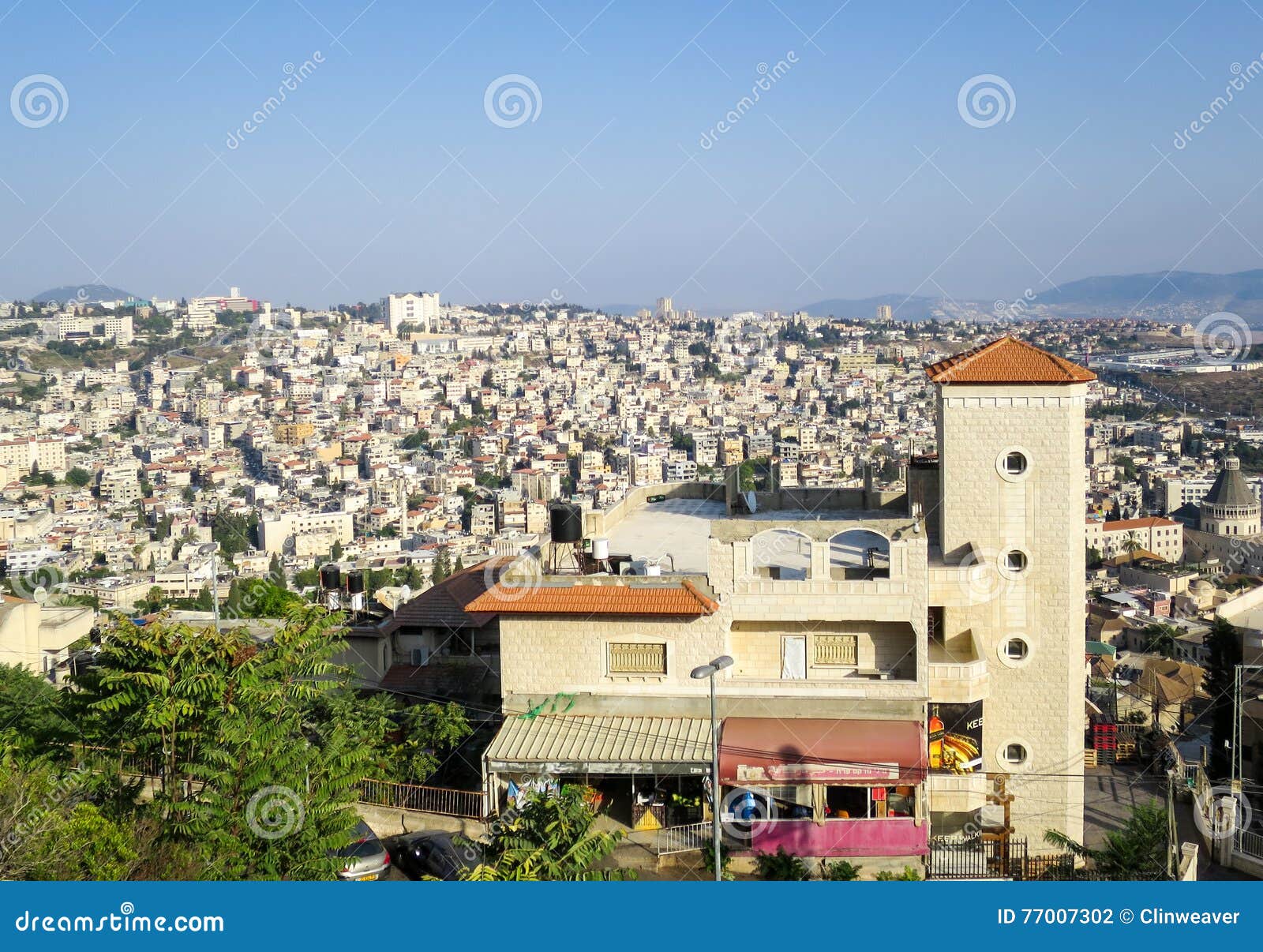 City of Nazareth editorial photography. Image of dwelling - 77007302
