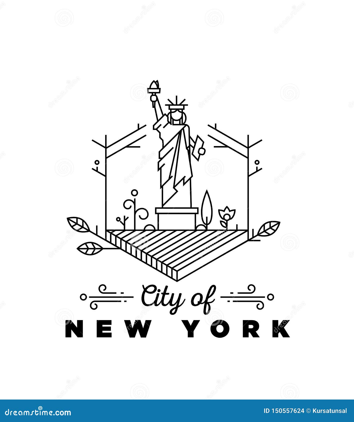 City of New York Monogram Vector Design Template Stock Illustration ...