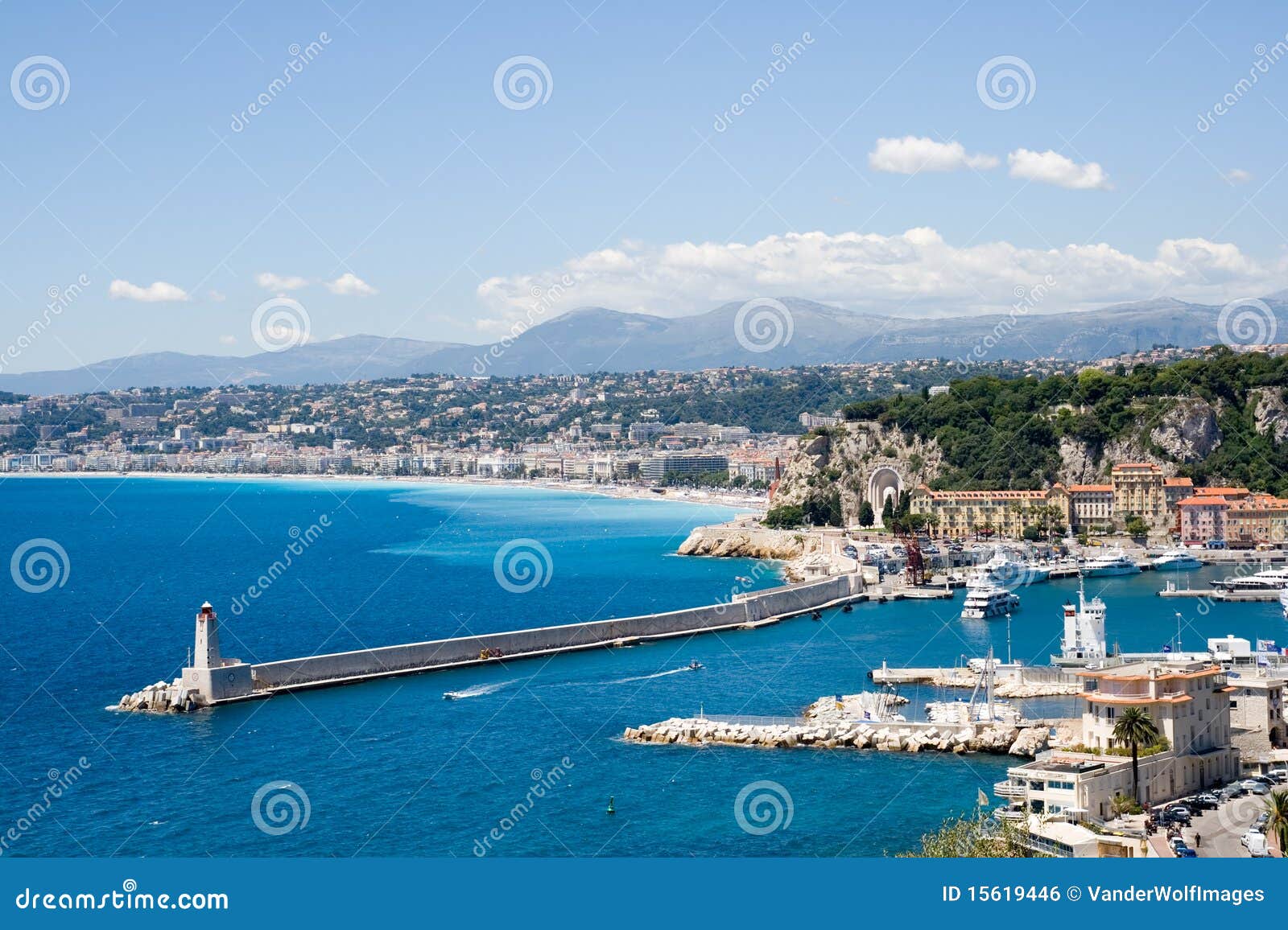 City of Nice in France stock photo. Image of port, coast - 15619446