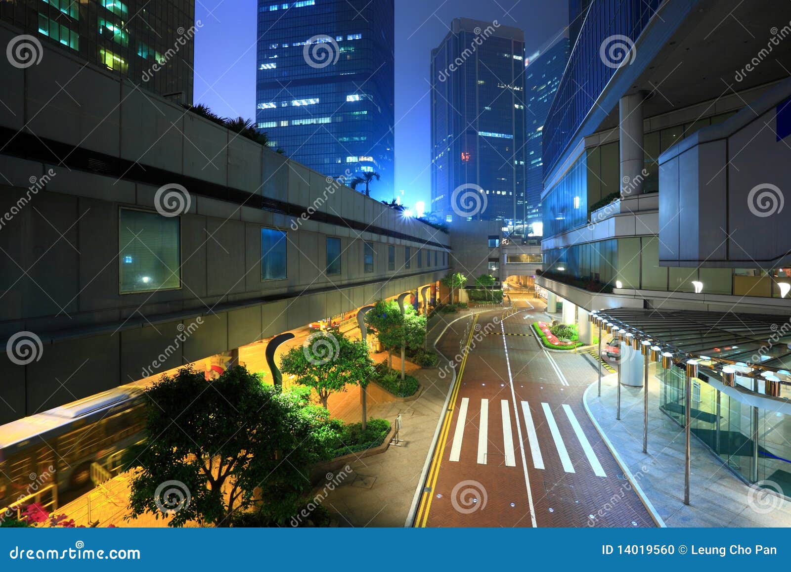 City at night stock photo. Image of building, china, downtown - 14019560