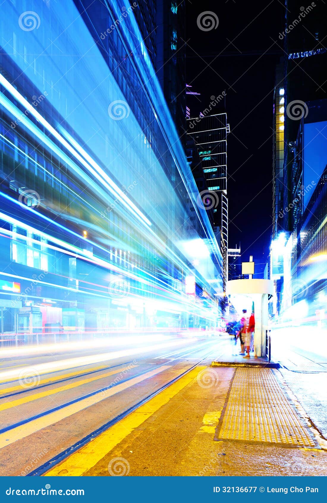 City at Night with Busy Traffic Stock Image - Image of architecture ...
