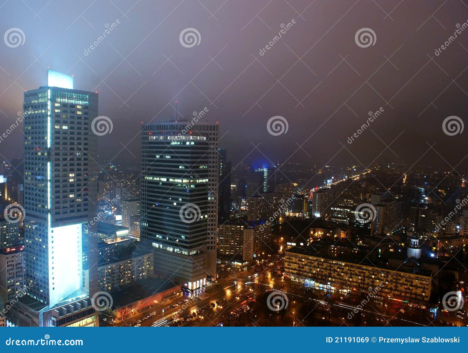 City night life stock image. Image of estate, buildings - 21191069