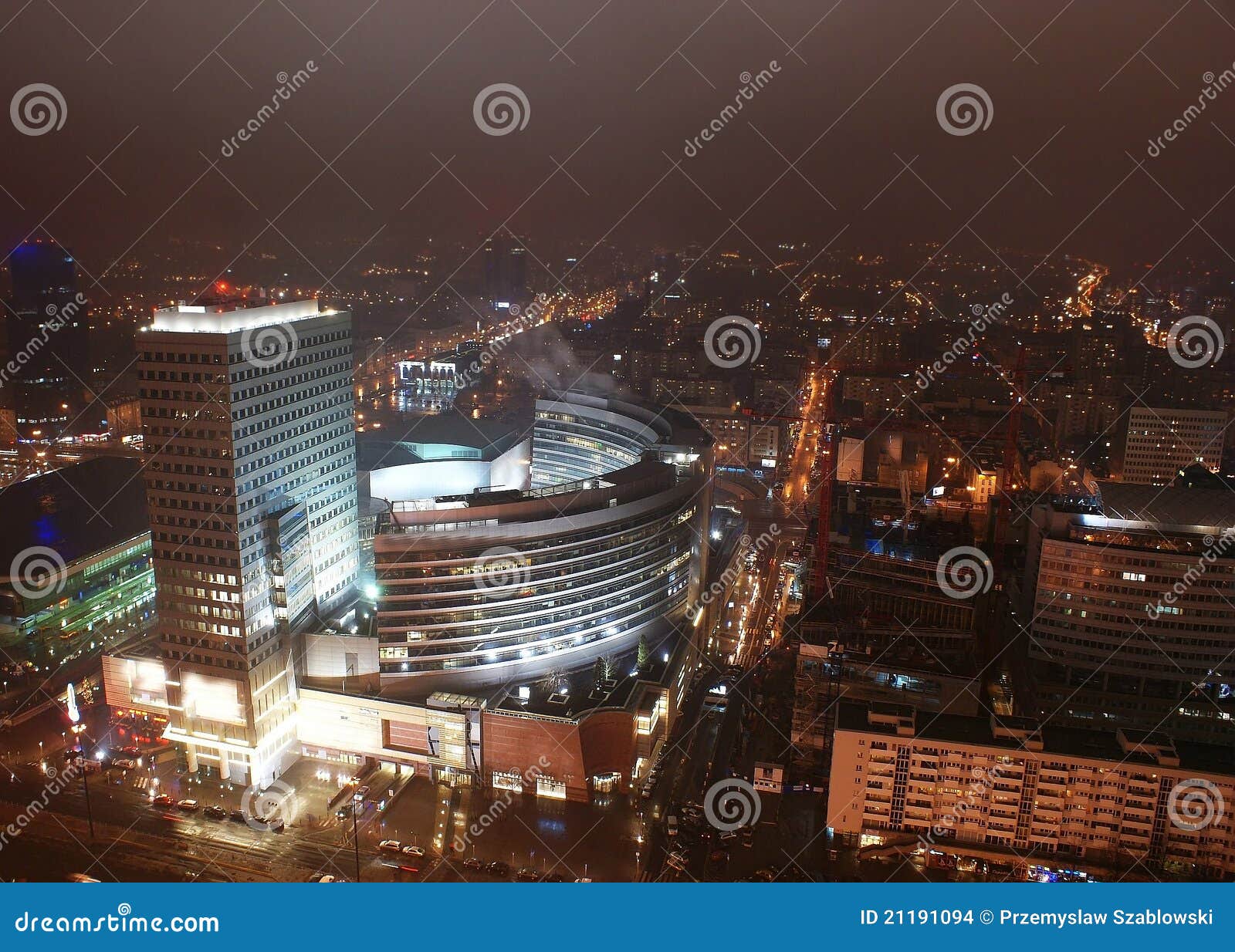 City night life stock photo. Image of city, cars, neon - 21191094
