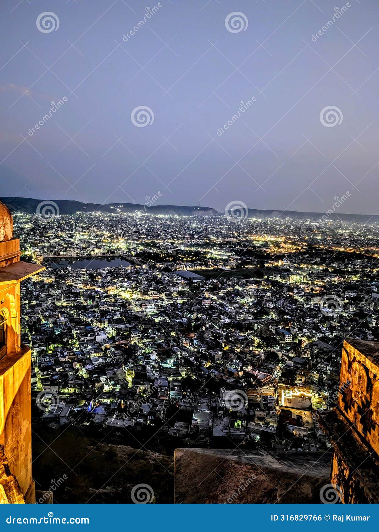 City at Night, City Lights Top View in the Dark Stock Photo - Image of ...