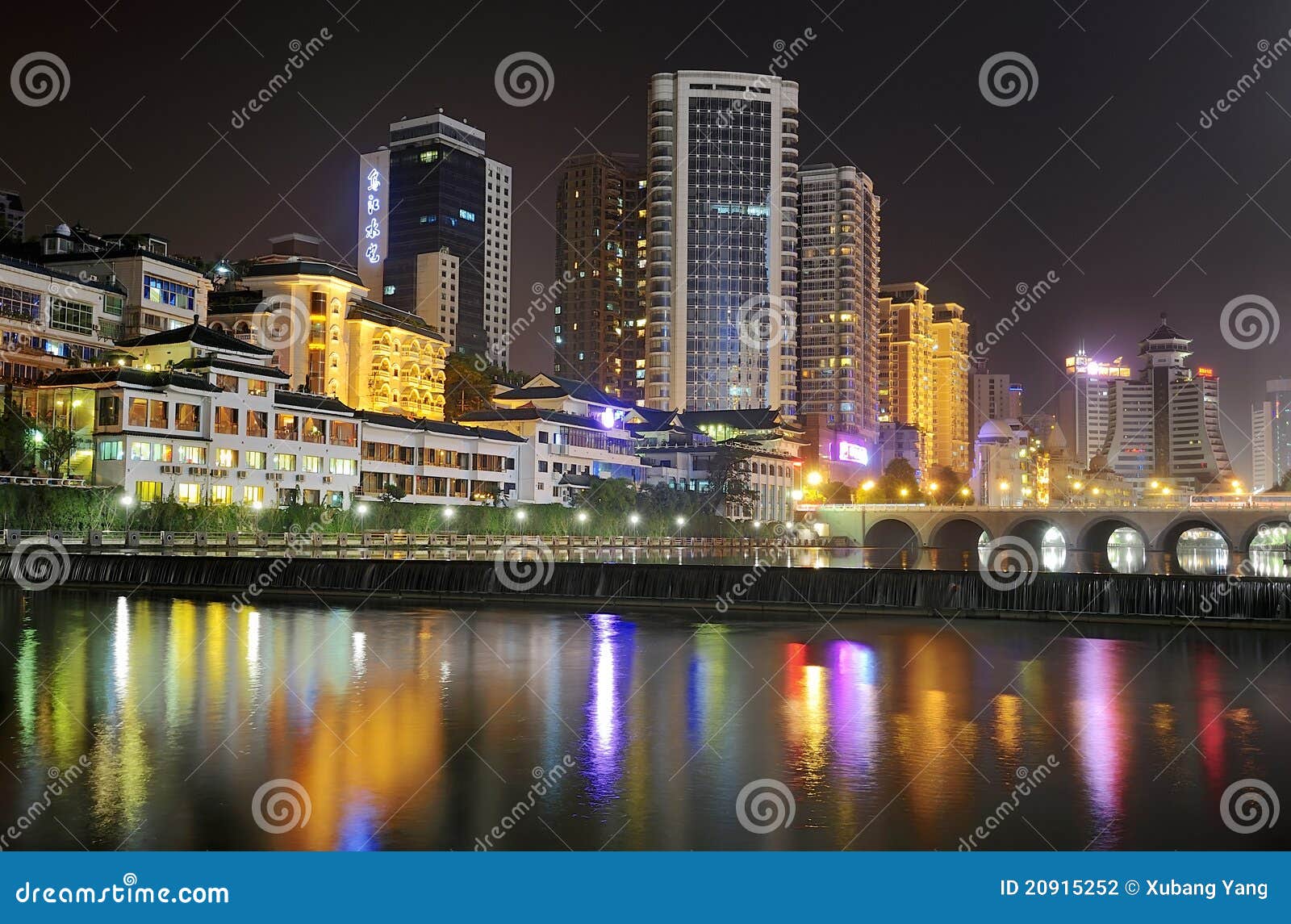 City night scene editorial photography. Image of modern - 20915252