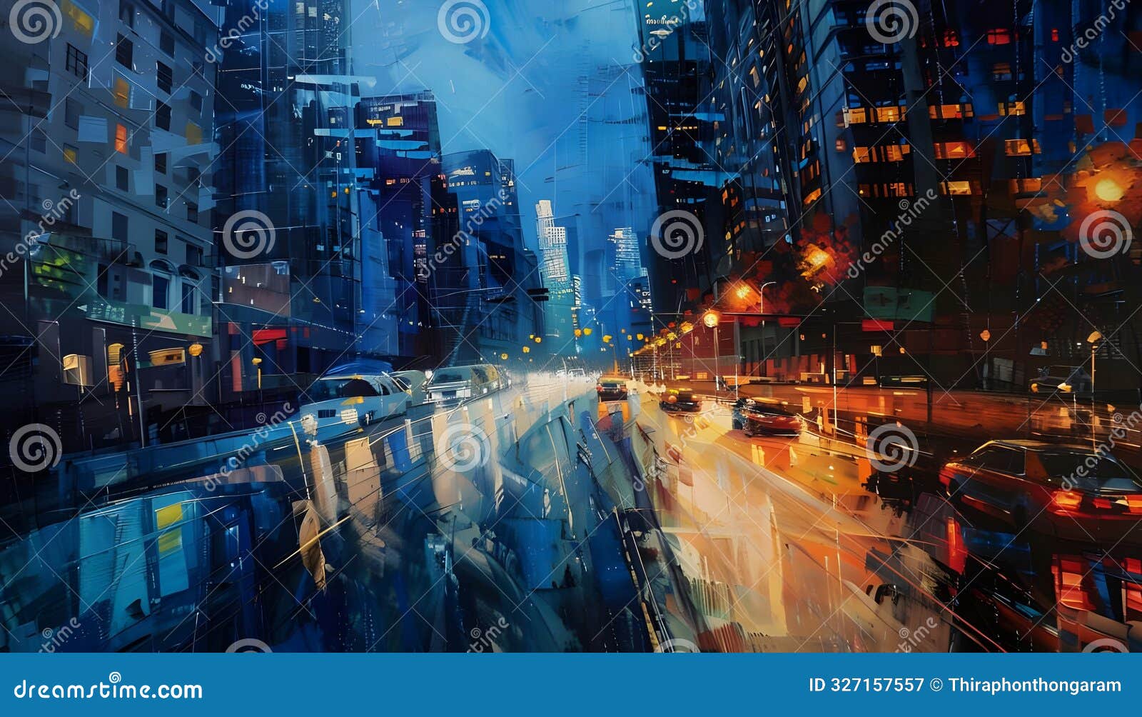 City at night scenes stock illustration. Illustration of house - 327157557
