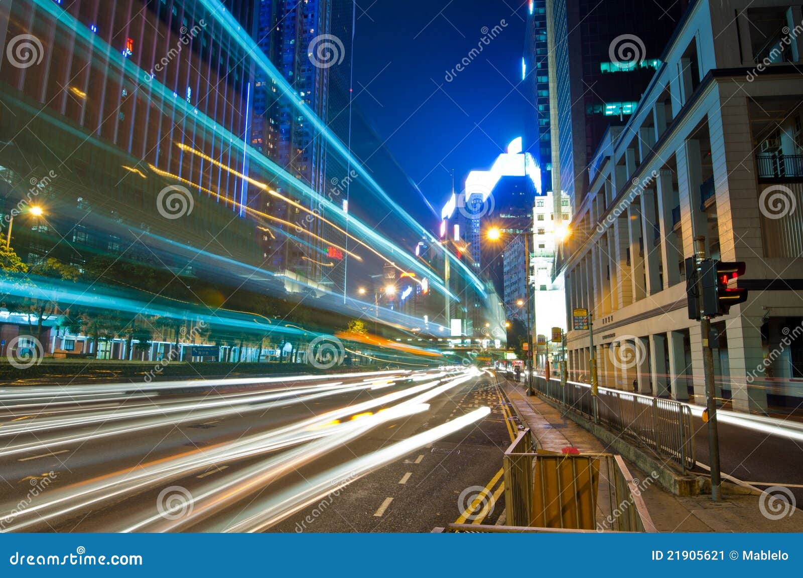 City Night Traffic stock image. Image of night, motion - 21905621