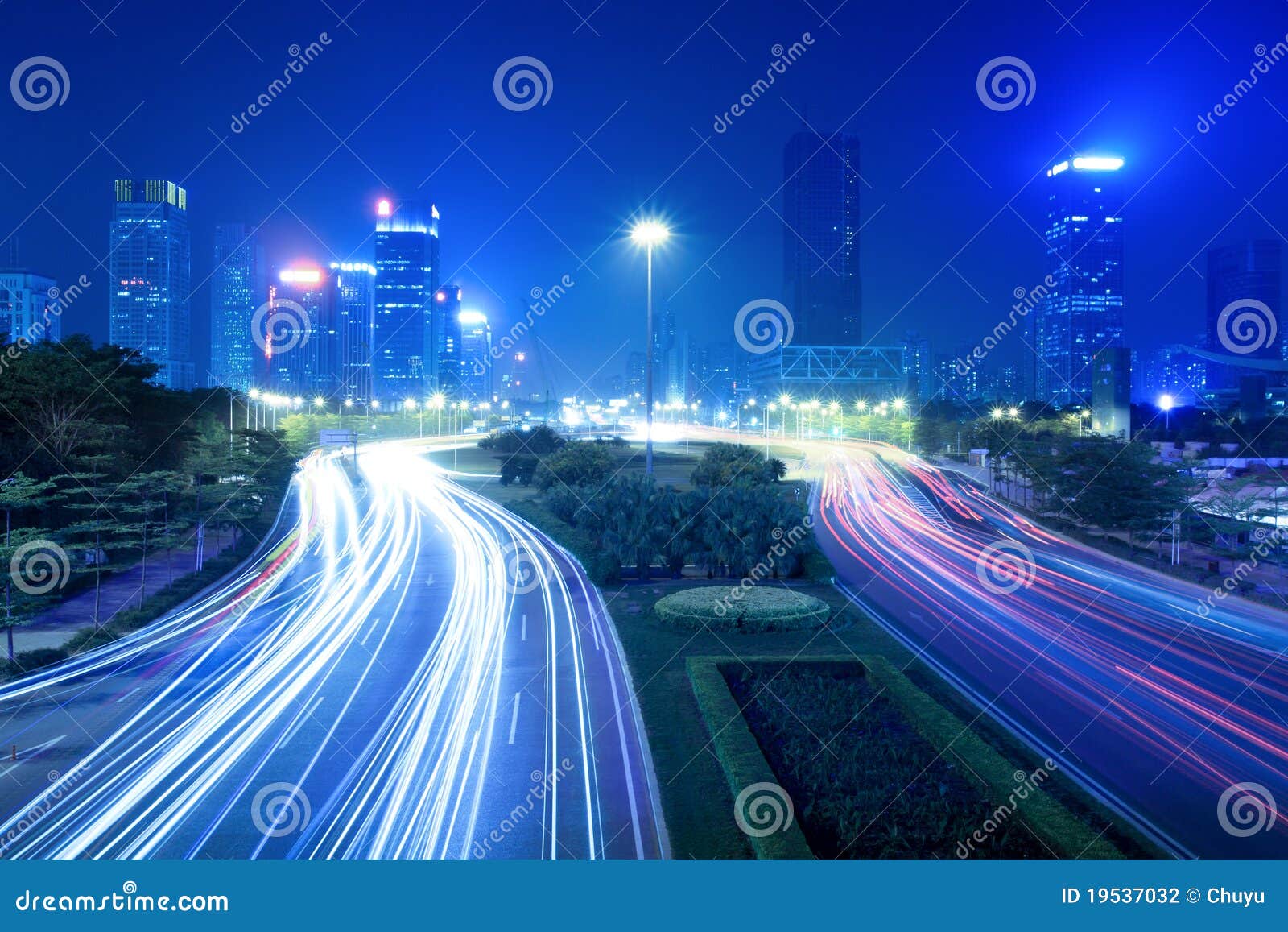 City night traffic view stock photo. Image of amazing - 19537032