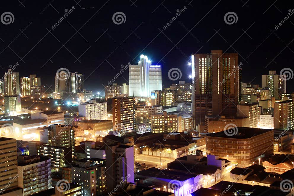 City night view stock image. Image of harbour, downtown - 5028153