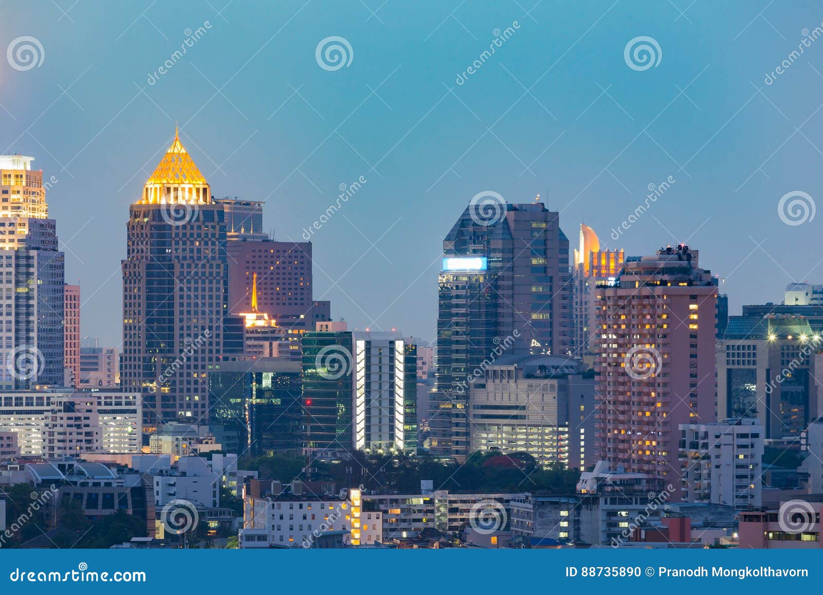 City Office Building Light Night View Stock Photo - Image of ...