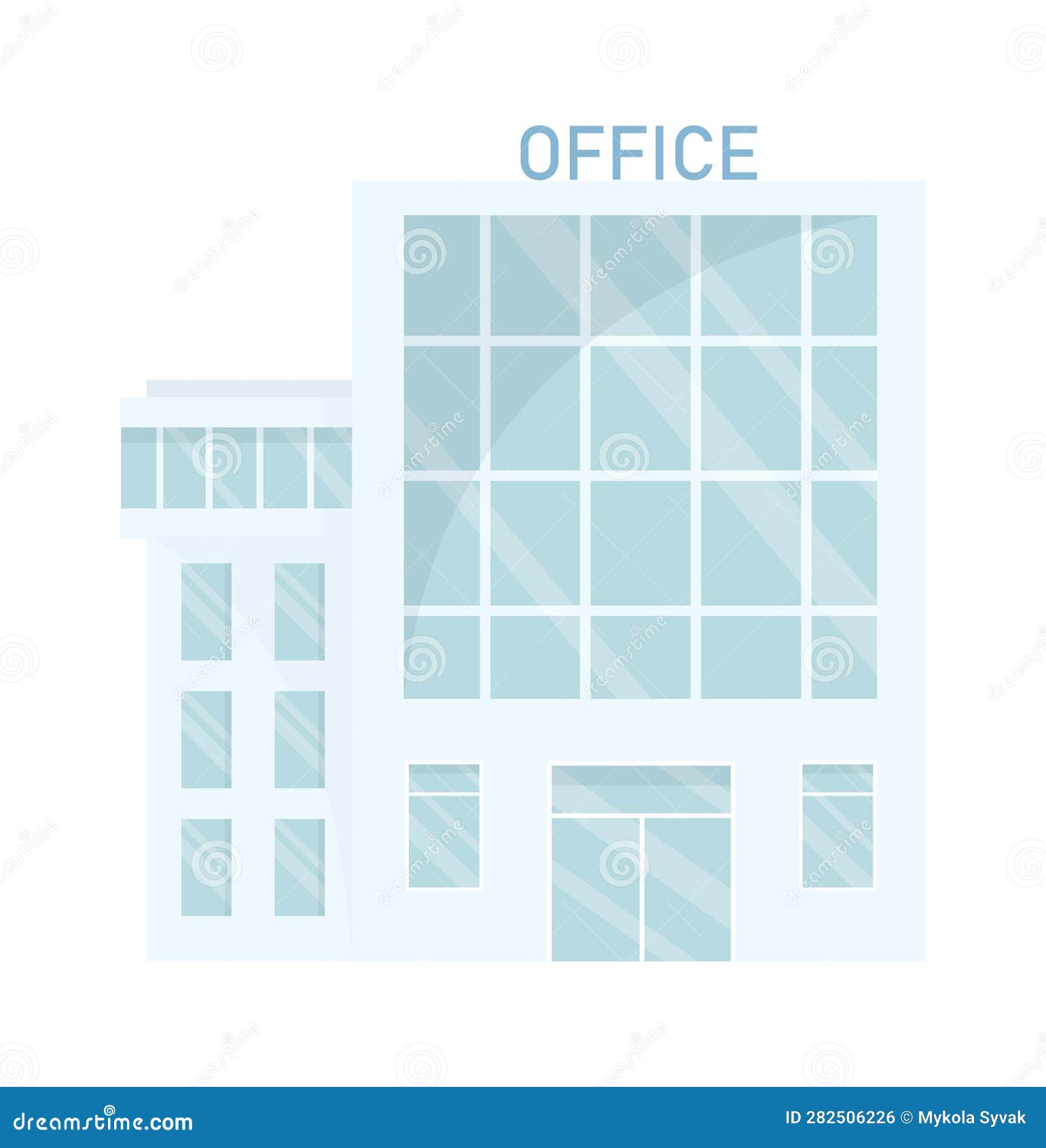 City Office Building stock vector. Illustration of skyscraper - 282506226