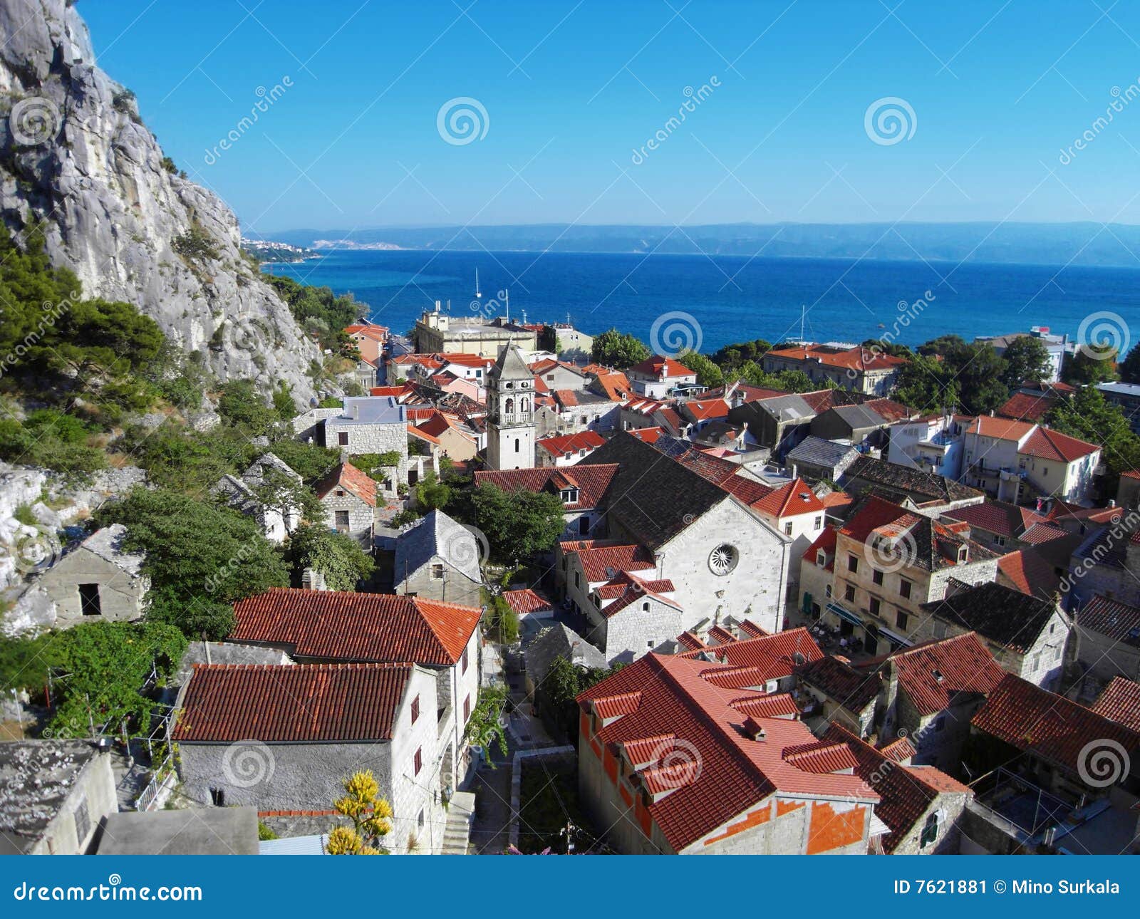 City of Omis stock image. Image of europe, building, holiday - 7621881