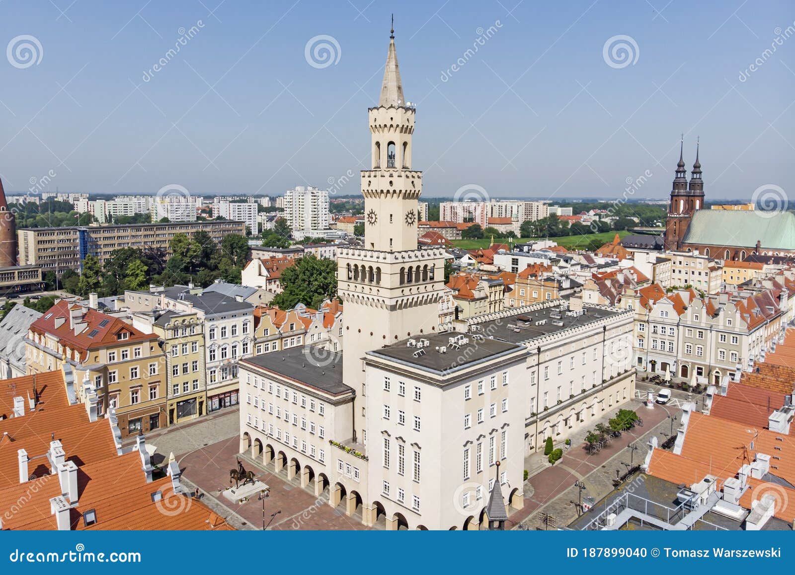 City of Opole, Poland. stock photo. Image of facade - 187899040
