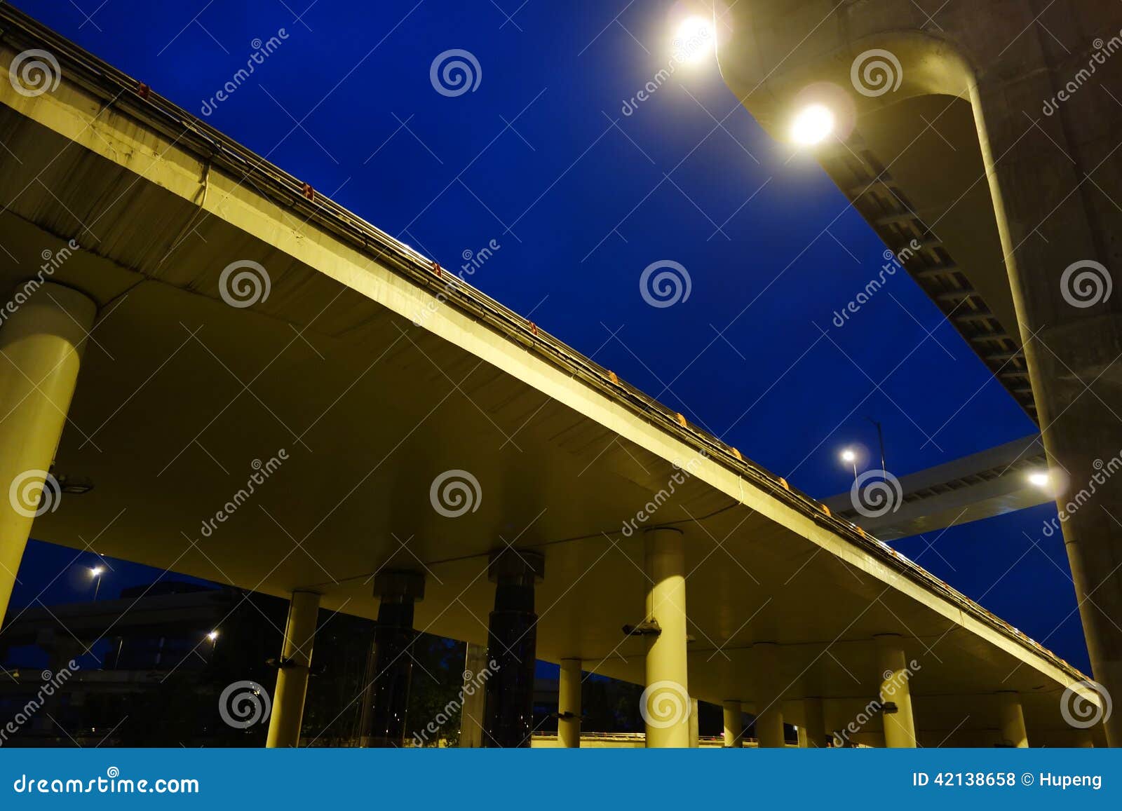 City overpass at night stock photo. Image of chinese - 42138658