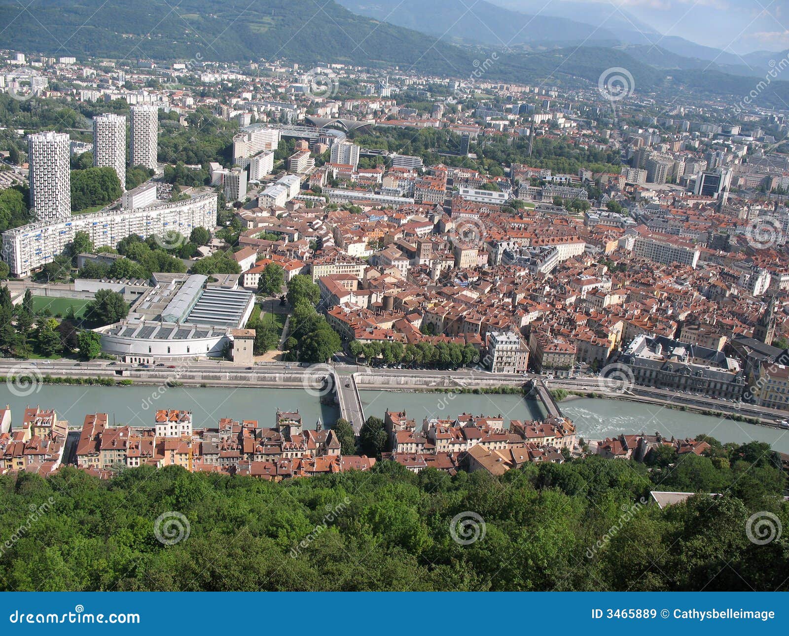 City overview stock image. Image of buildings, home, french - 3465889