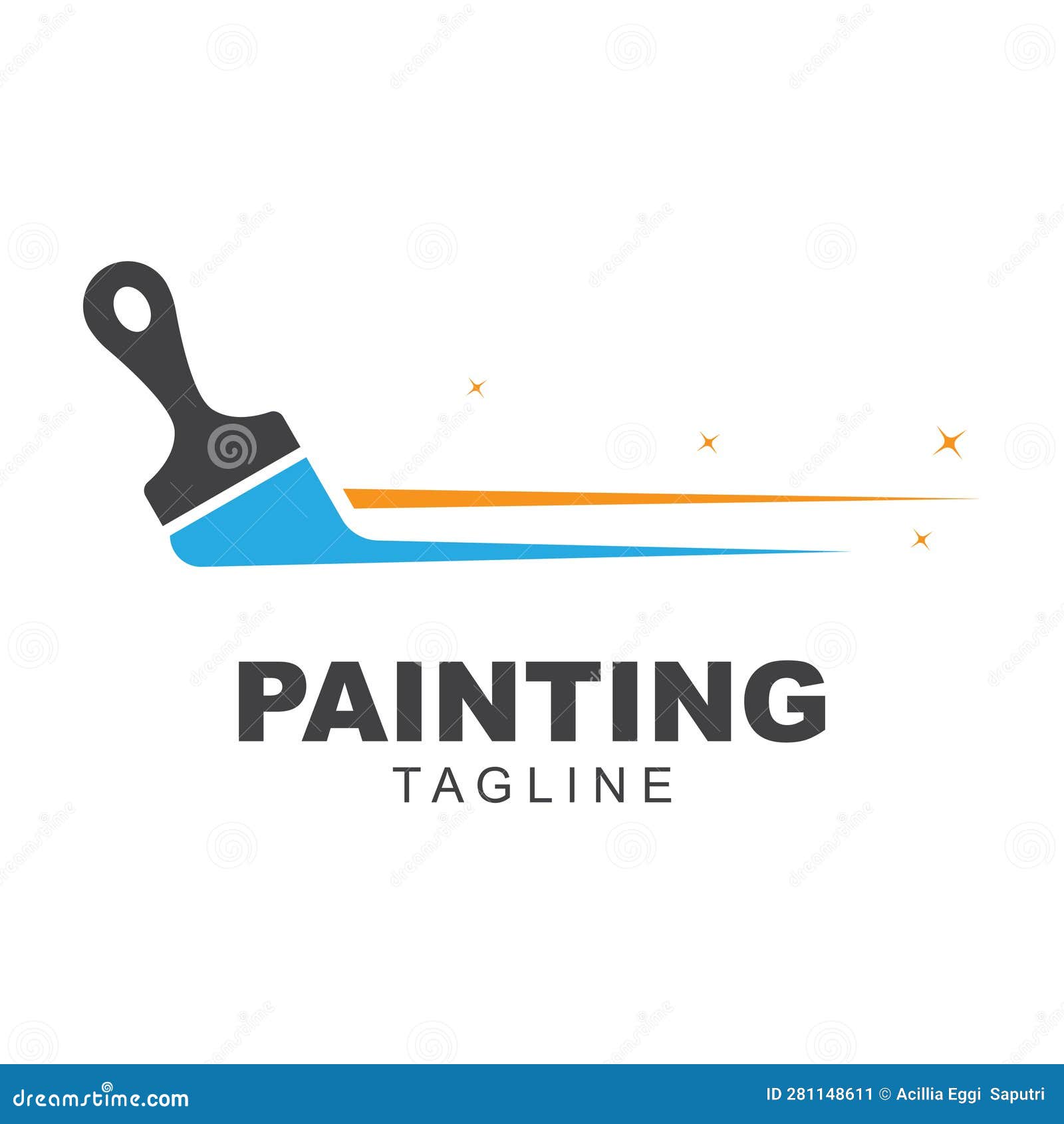 City Paint Logo, House Paint, Painting Services, Painting Logo Vector ...
