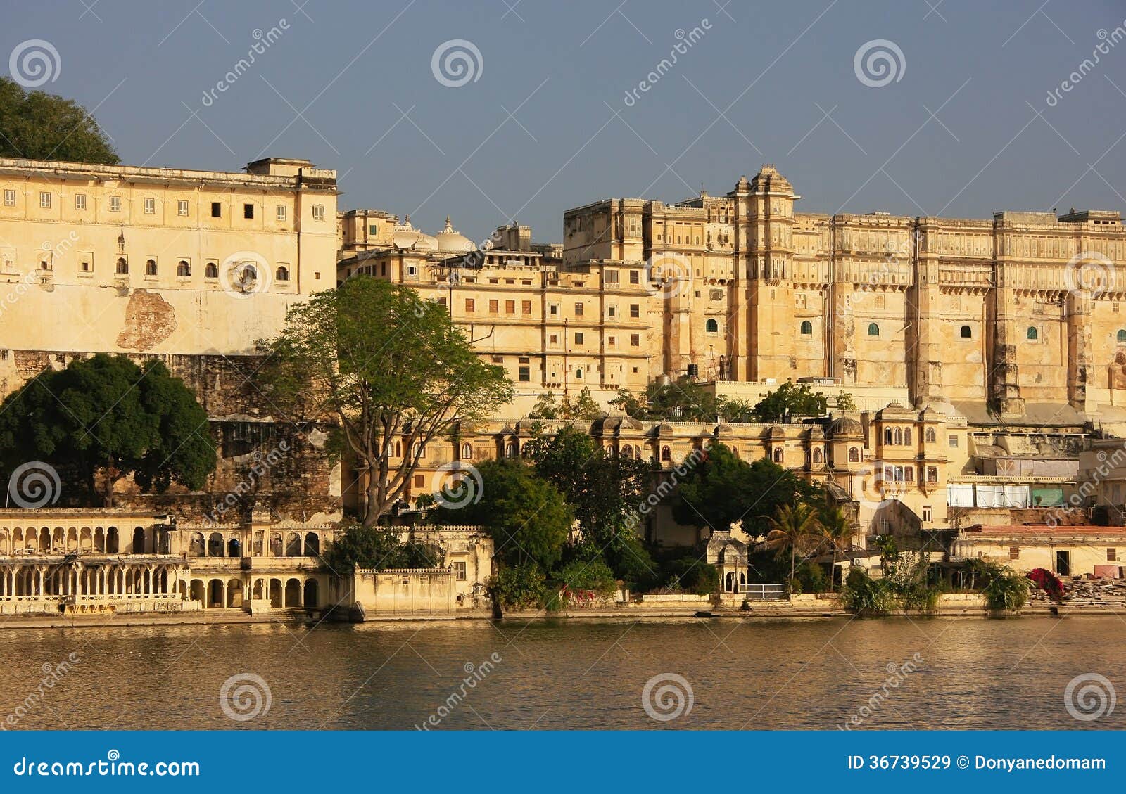 City Palace Complex, Udaipur, India Stock Image - Image of colorful ...