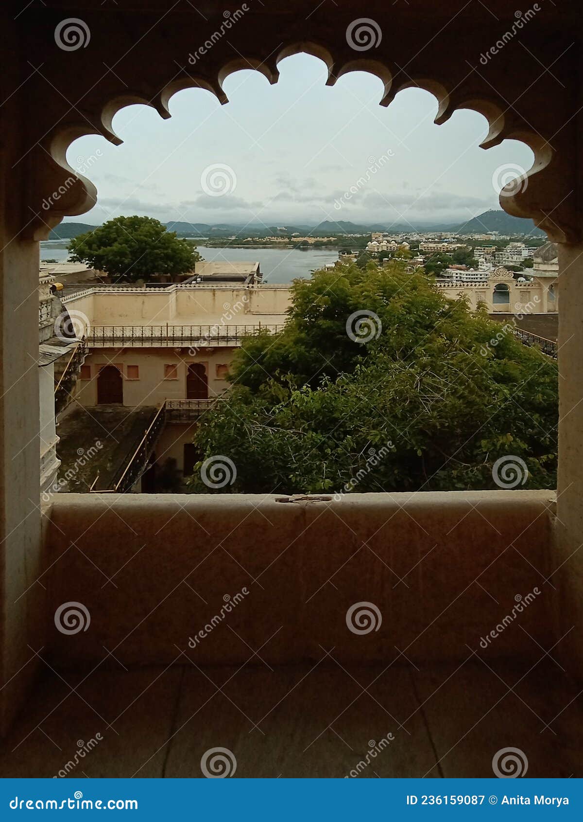 City Palace Window in Udaipur in Rajasthan in India Stock Image - Image ...