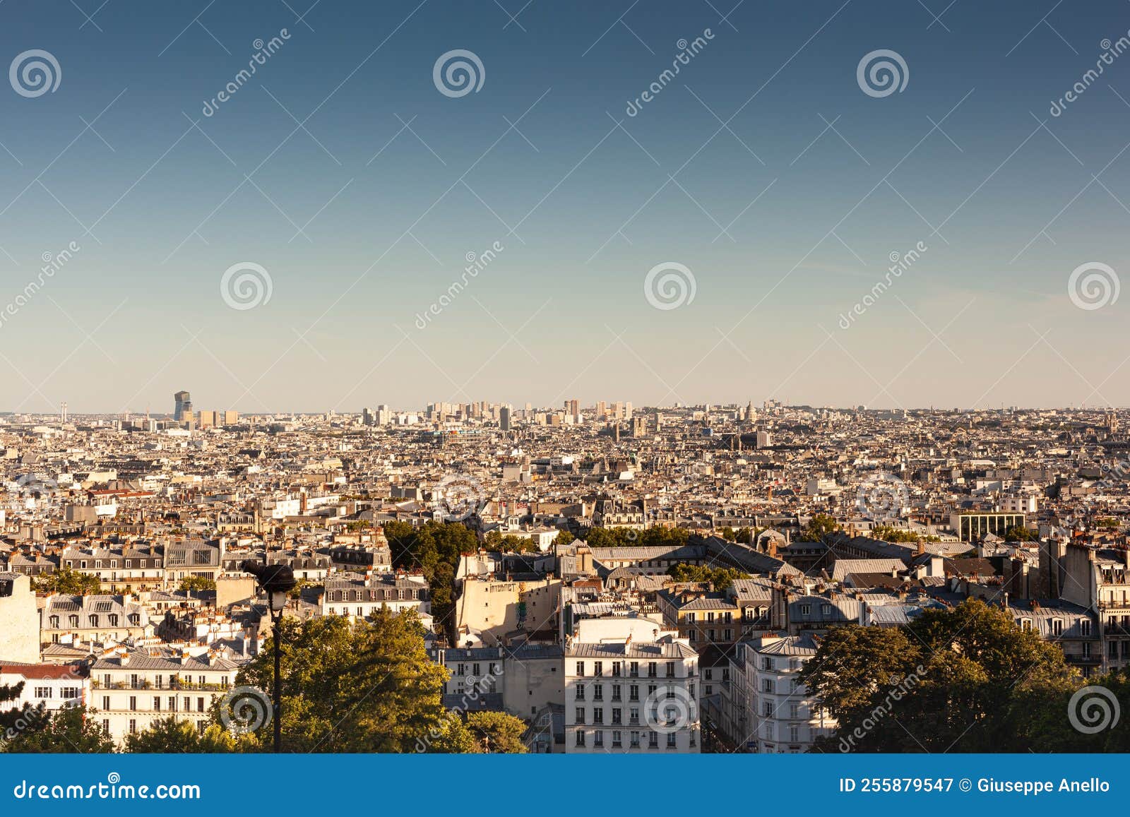 The City of Paris from Its Highest Point in Montmartre, Paris Stock ...
