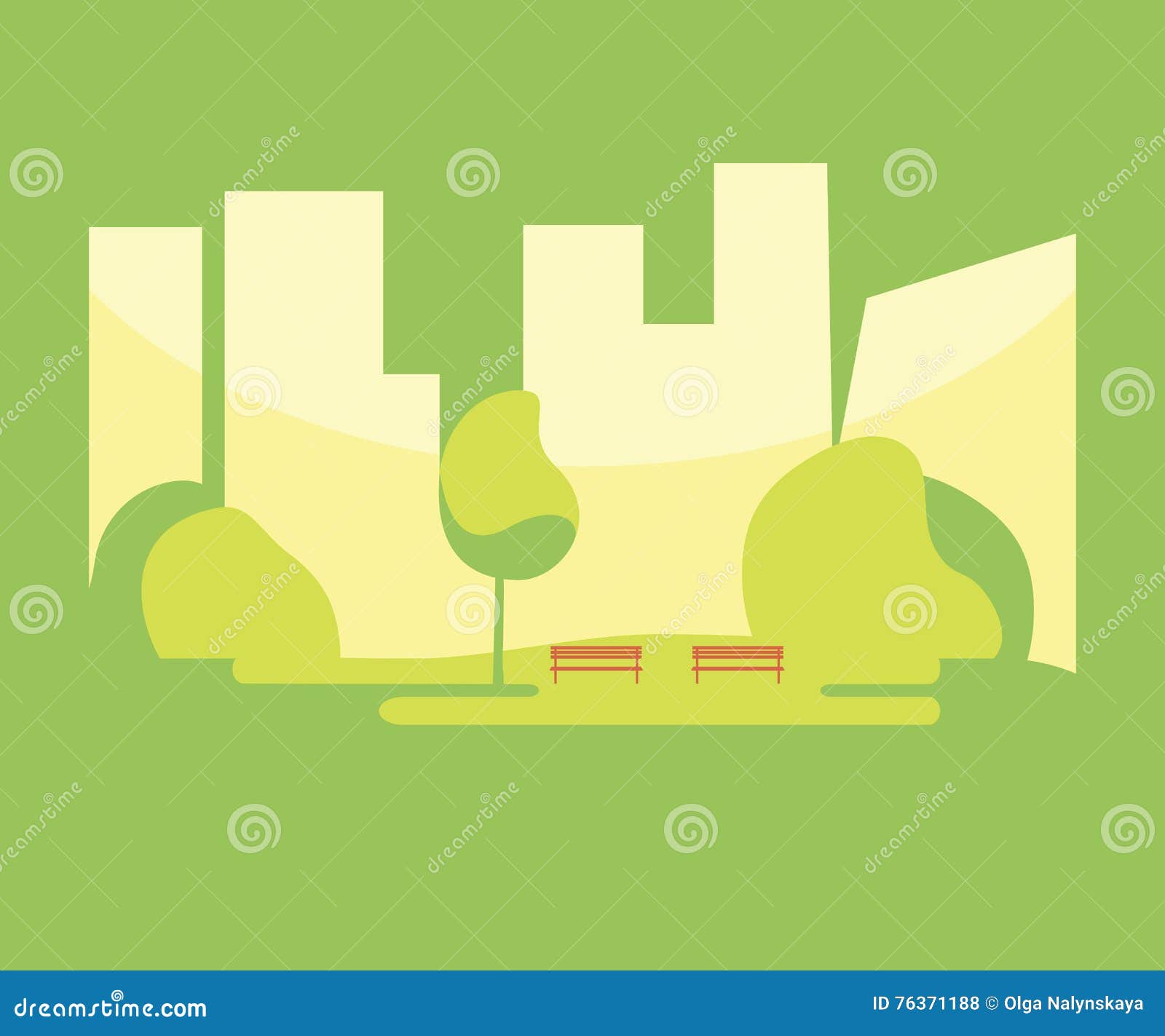 City Park Background stock vector. Illustration of advertisement - 76371188
