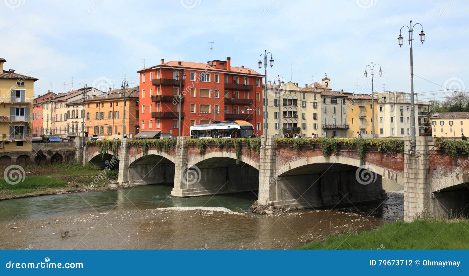 City of Parma and river editorial photography. Image of valley - 79673712